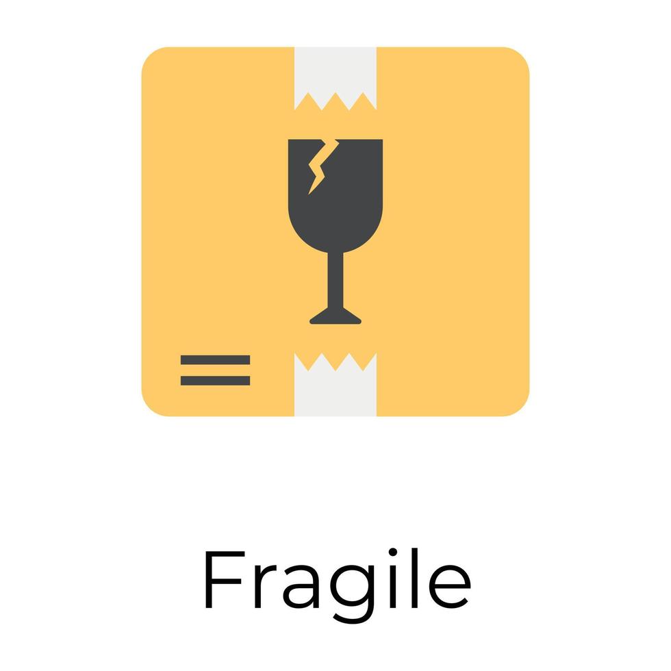 Trendy Fragile Parcel 13955871 Vector Art at Vecteezy Trendy Fragile Parcel 13955871 Vector Art at Vecteezy