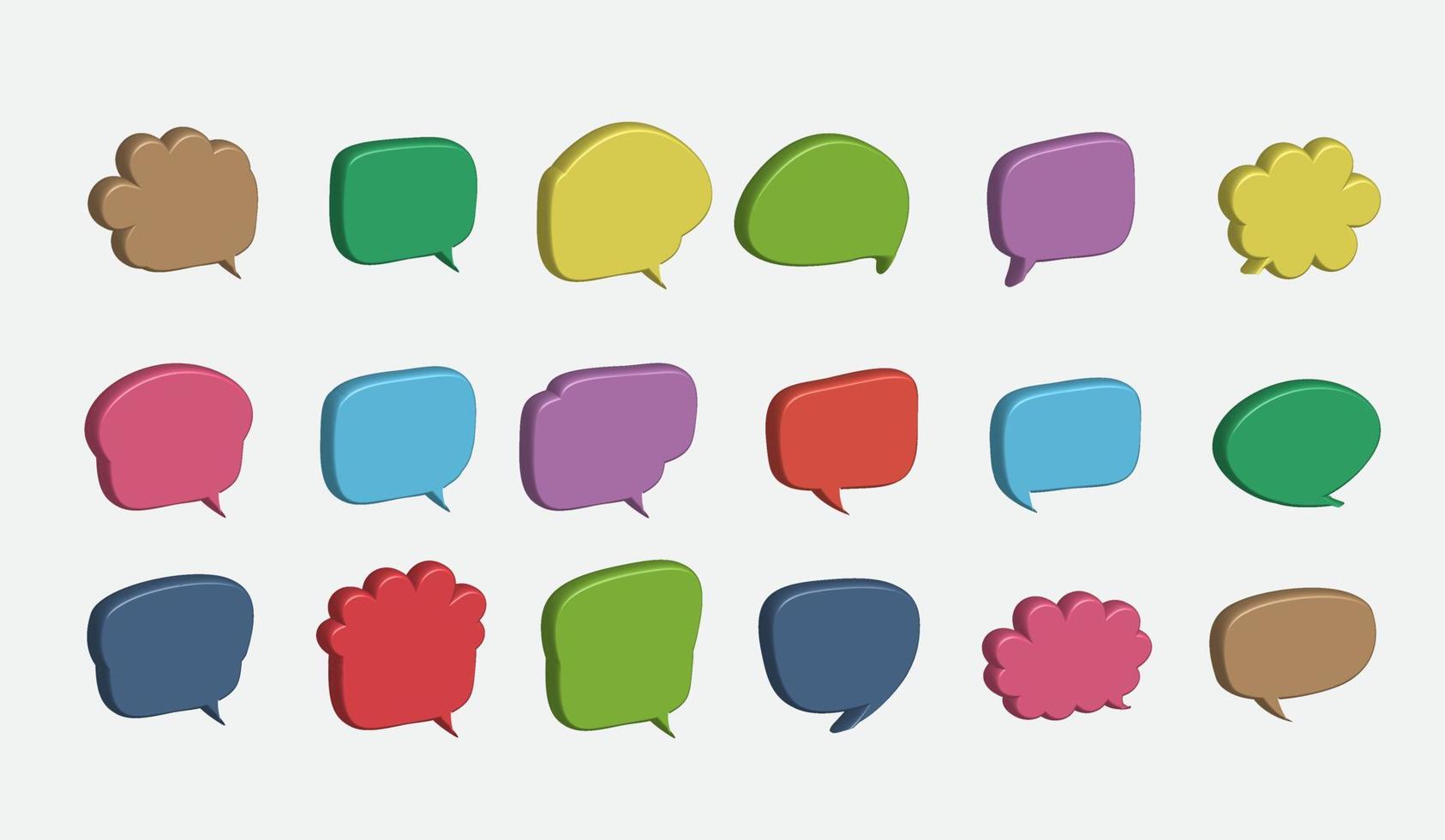 Speech Bubble Pack 13957701 Vector Art at Vecteezy