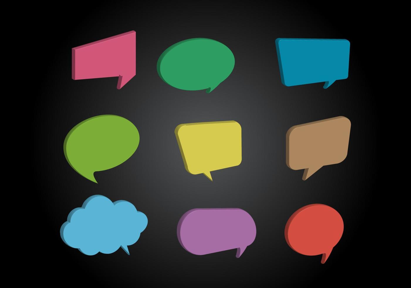 Speech Bubble Pack 13957708 Vector Art at Vecteezy