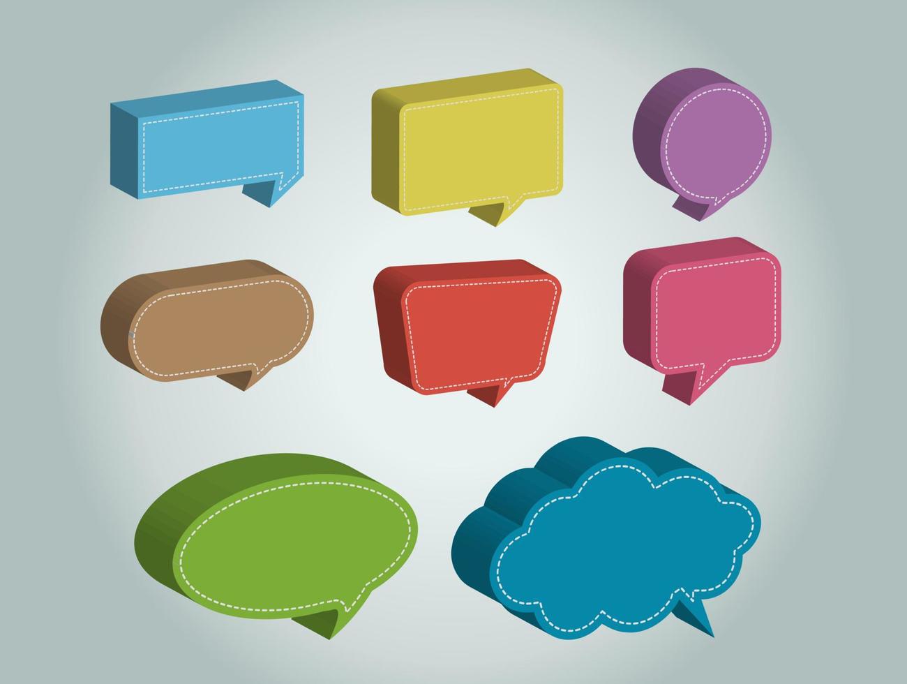 Speech Bubble Pack 13957711 Vector Art at Vecteezy