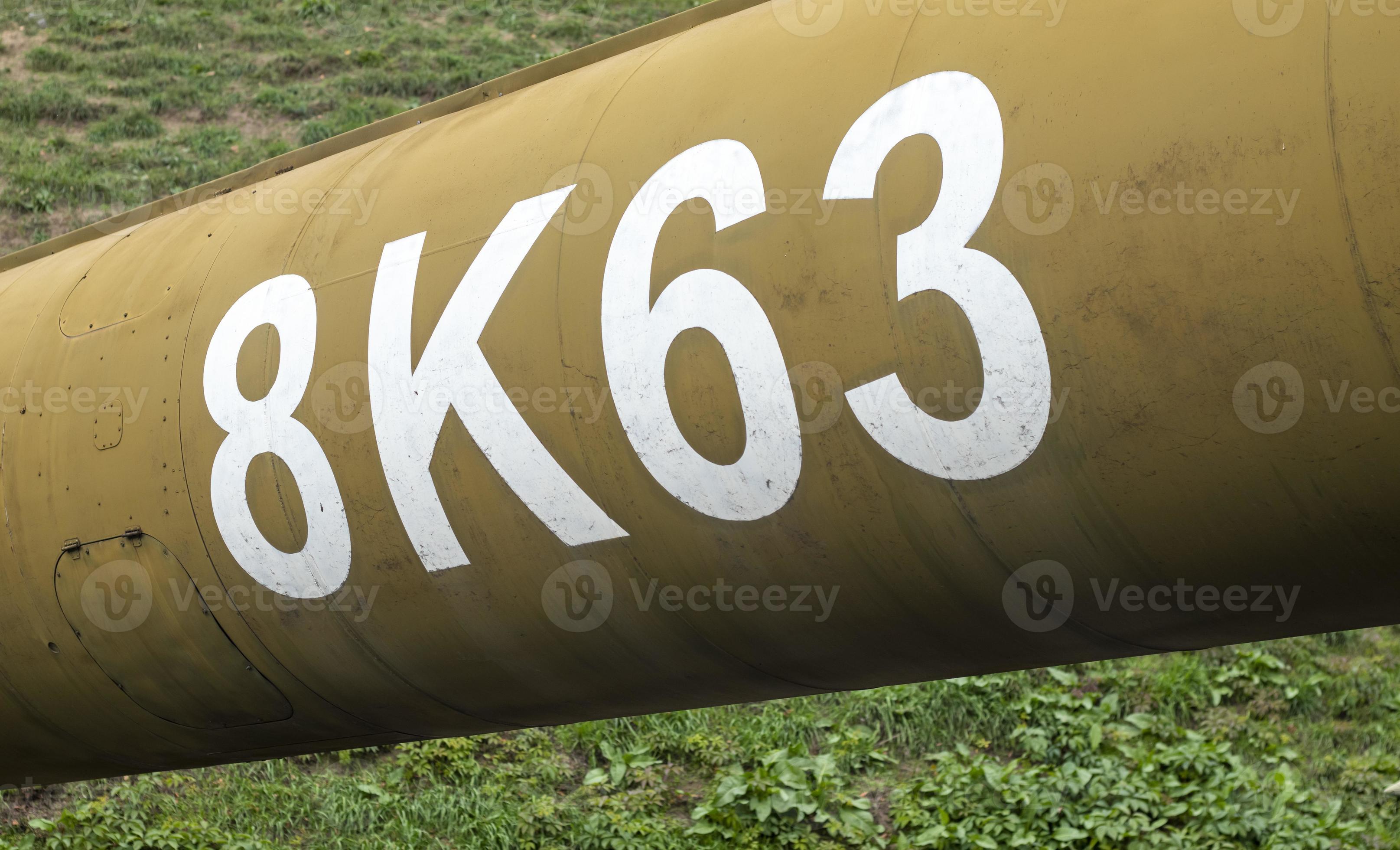 R12 ballistic missile, 8K63. Medium-range missile with a potential nuclear payload of 1 megaton ...