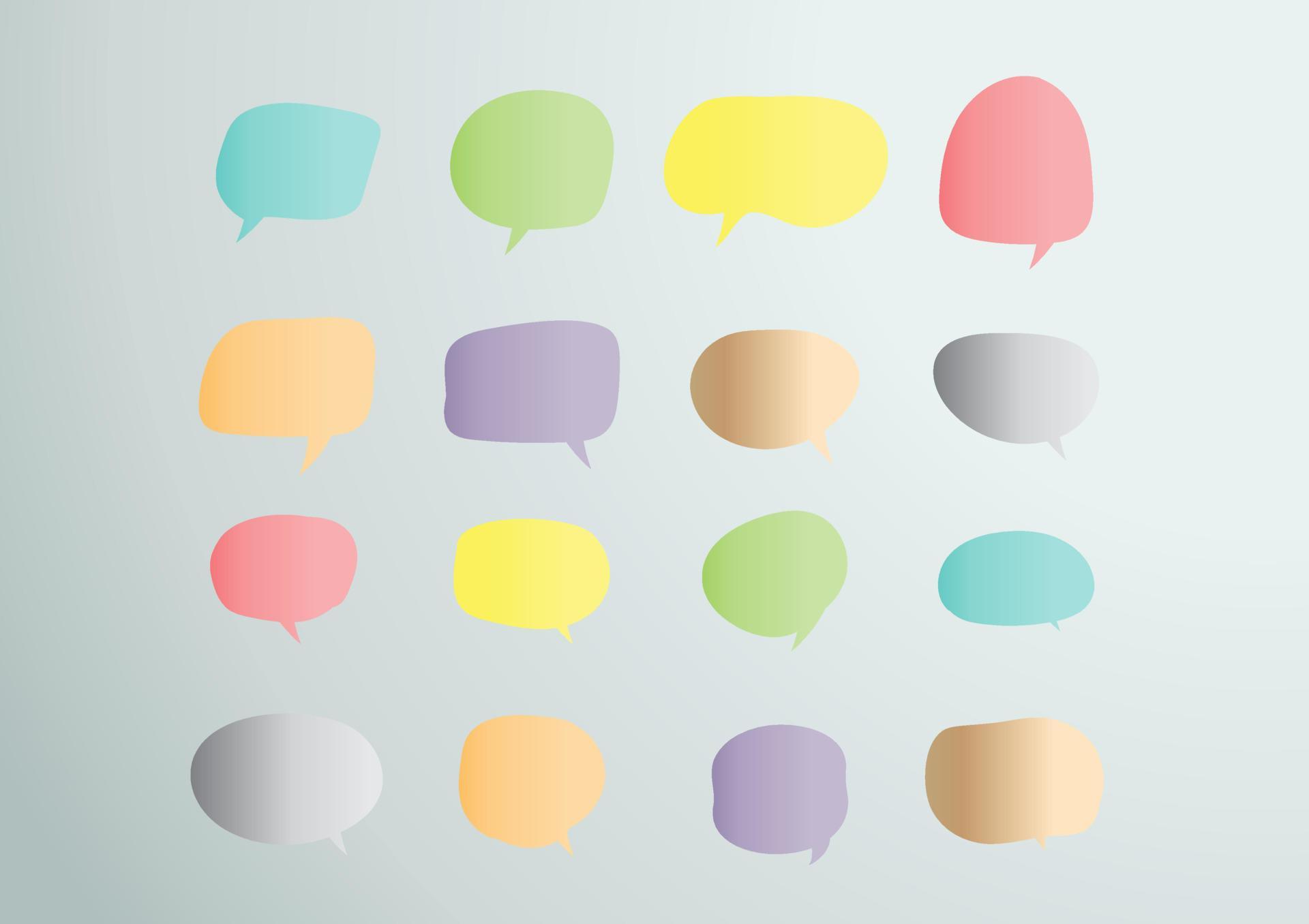 Speech Bubble Pack 13958147 Vector Art at Vecteezy