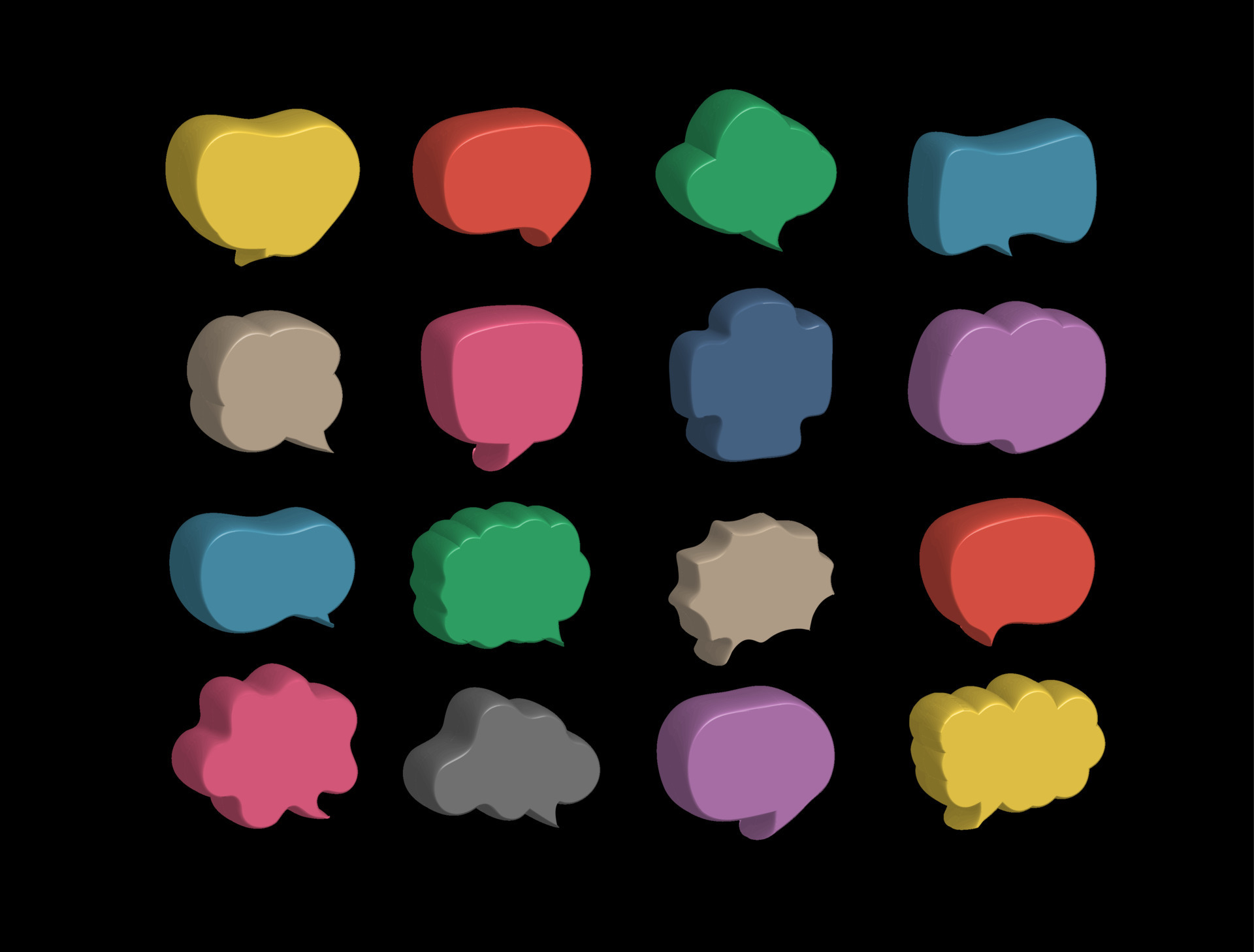 Speech Bubble Pack 13958155 Vector Art at Vecteezy