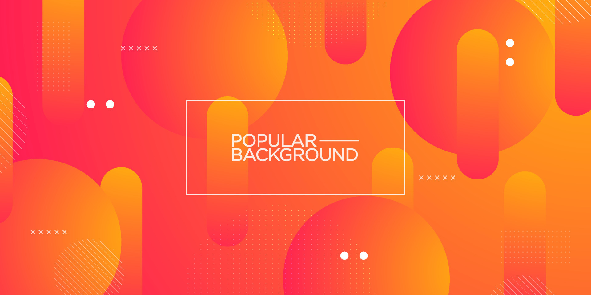 Modern abstract orange gradient background with trendy geometric ...