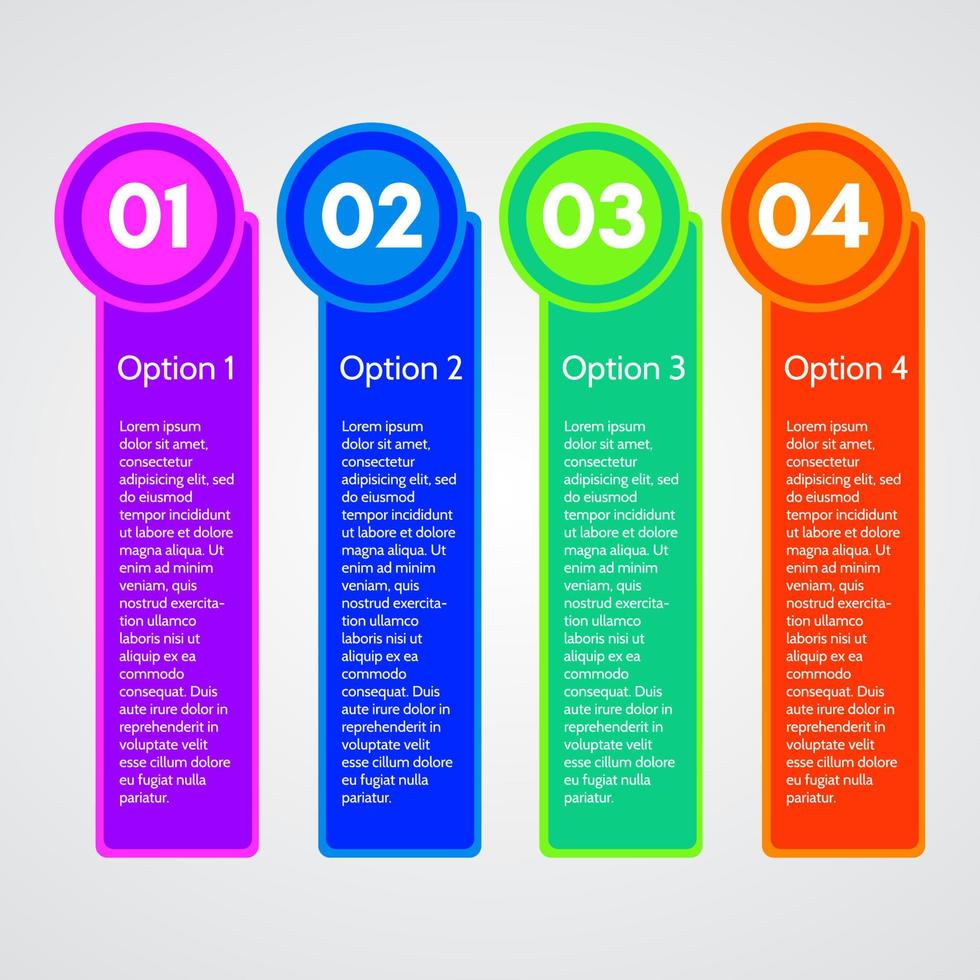 Cuatro Elementos De Diseño Infográfico Plantilla De Diseño Infográfico
