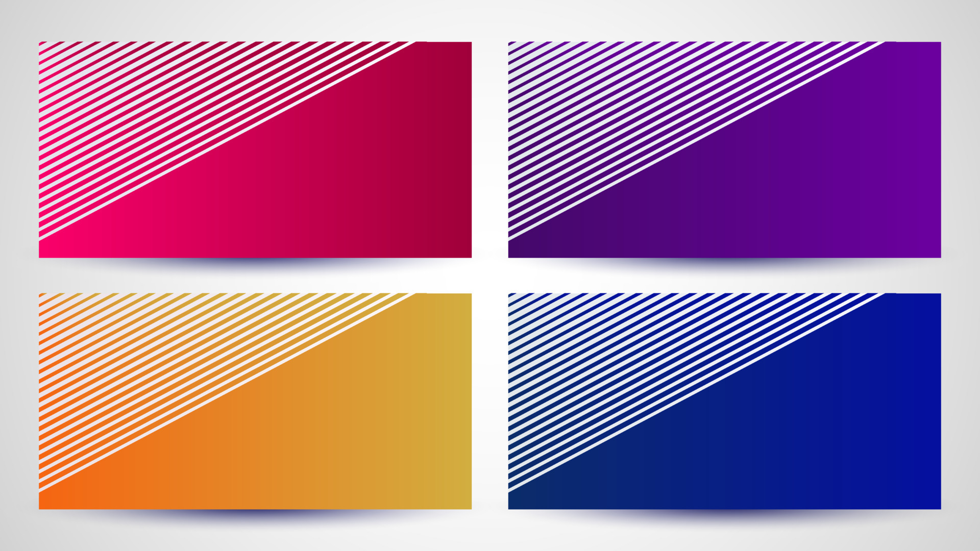 Abstract background set gradients. four colors. 13968344 Vector Art at ...