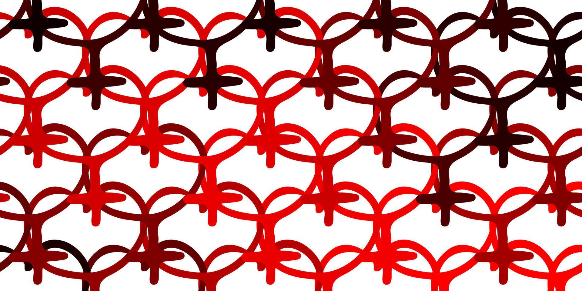 Light Red vector pattern with feminism elements. 13970246 Vector Art at ...