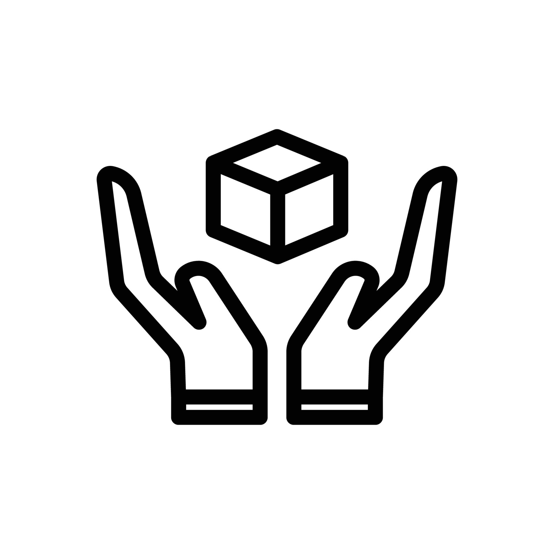 Hand line icon illustration with box. suitable for icon handle with ... Hand line icon illustration with box. suitable for icon handle with ...