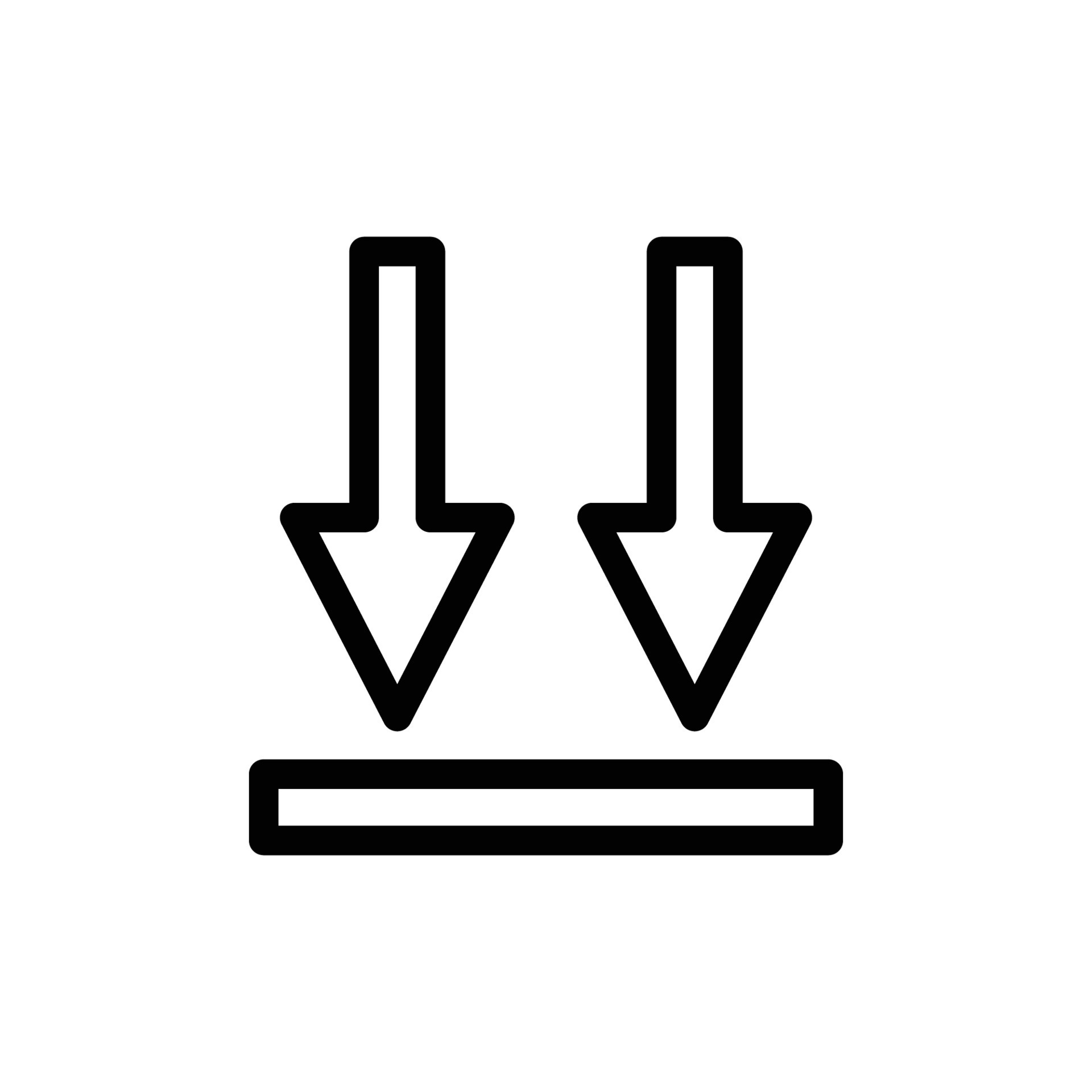 Down Arrow Line Icon Illustration Suitable For This Side Down Packaging Icon Icon Related To