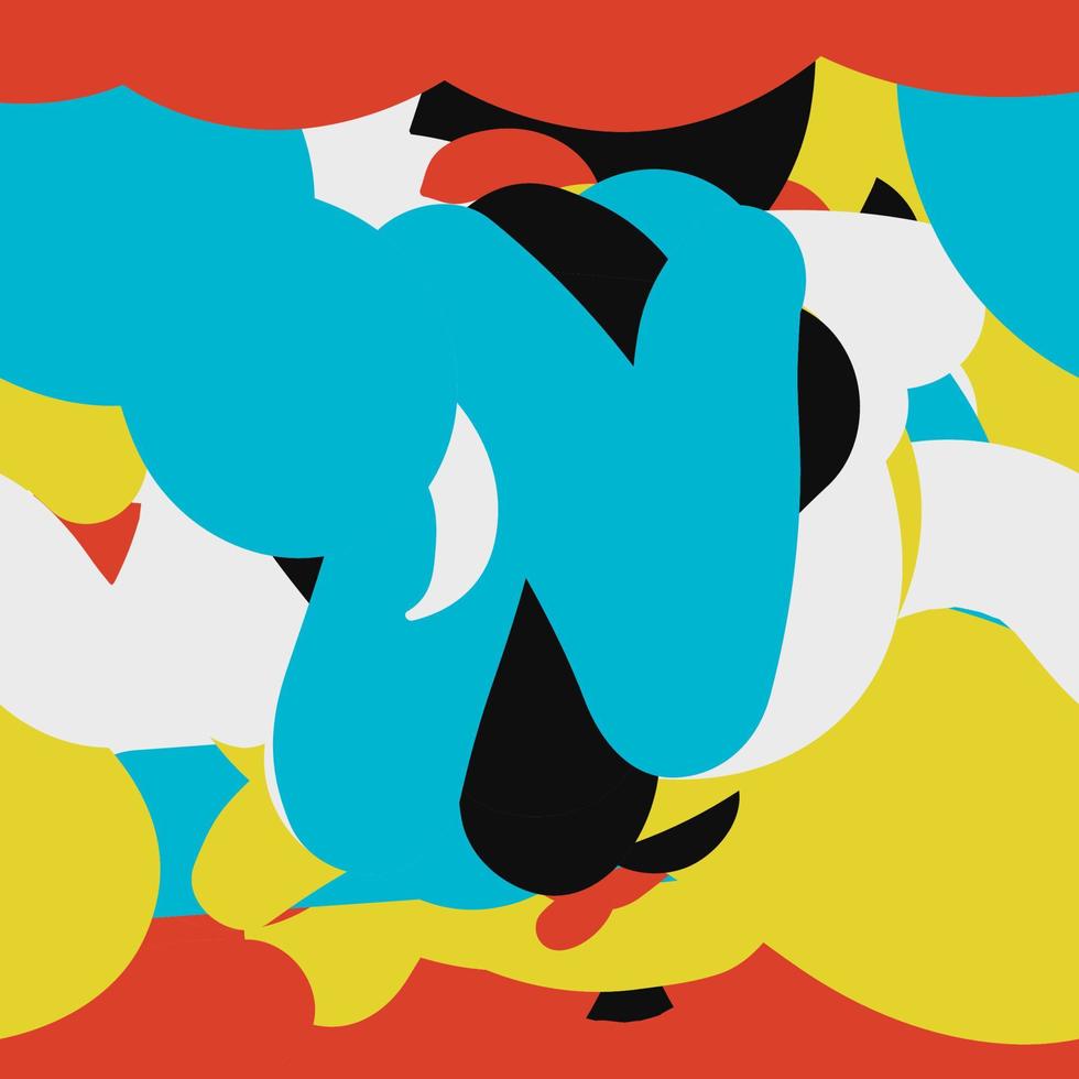 Abstract Shapes Seamless Pattern 13974848 Vector Art At Vecteezy