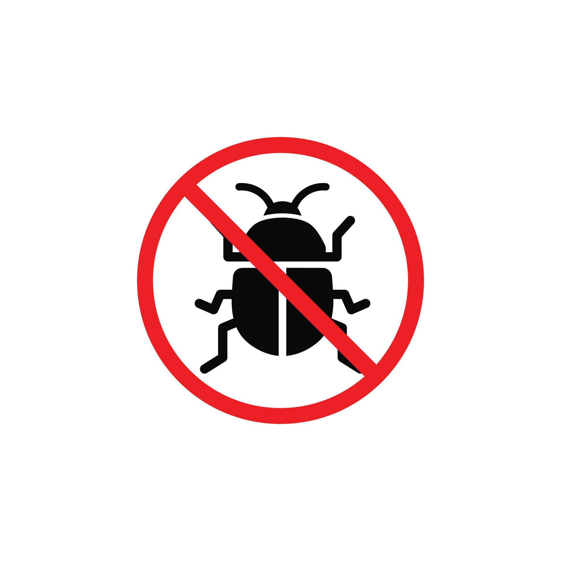 No bug symbol. No insect symbol vector 13975482 Vector Art at Vecteezy