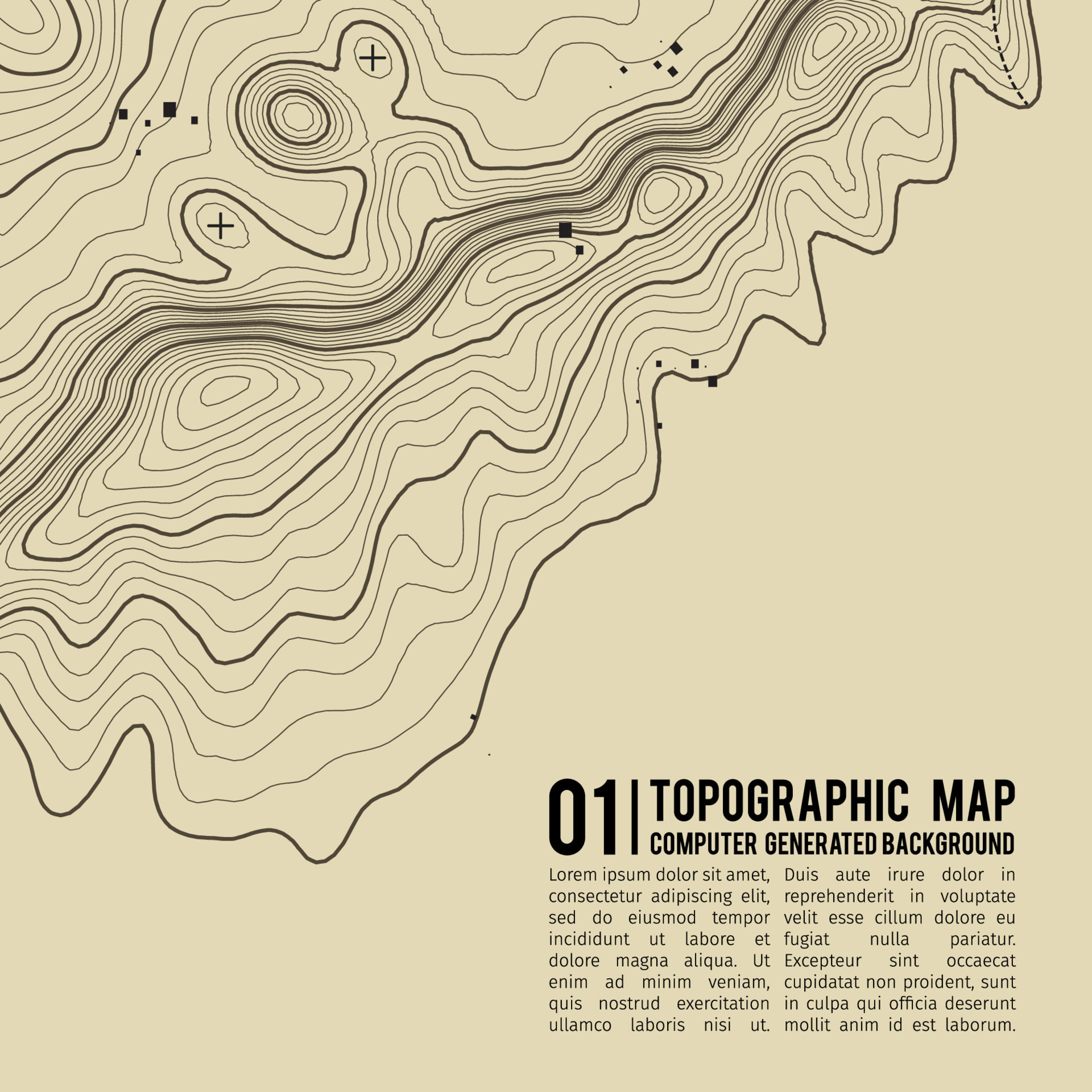 Topographic map background with space for copy . Line topography map contour background ...