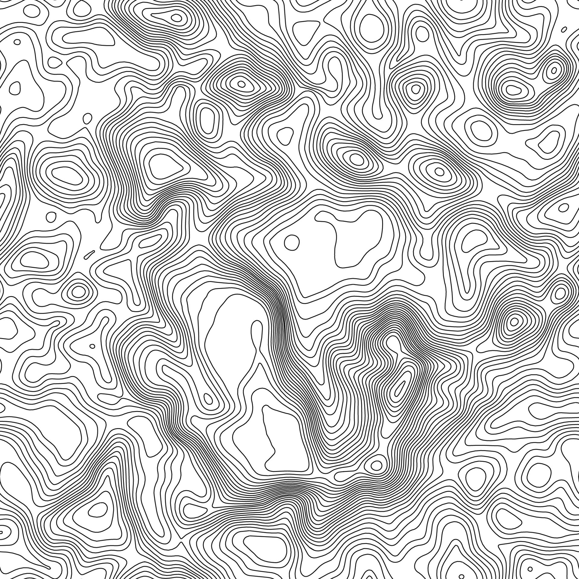 Seamless Pattern Topographic Map Background With Space For Copy