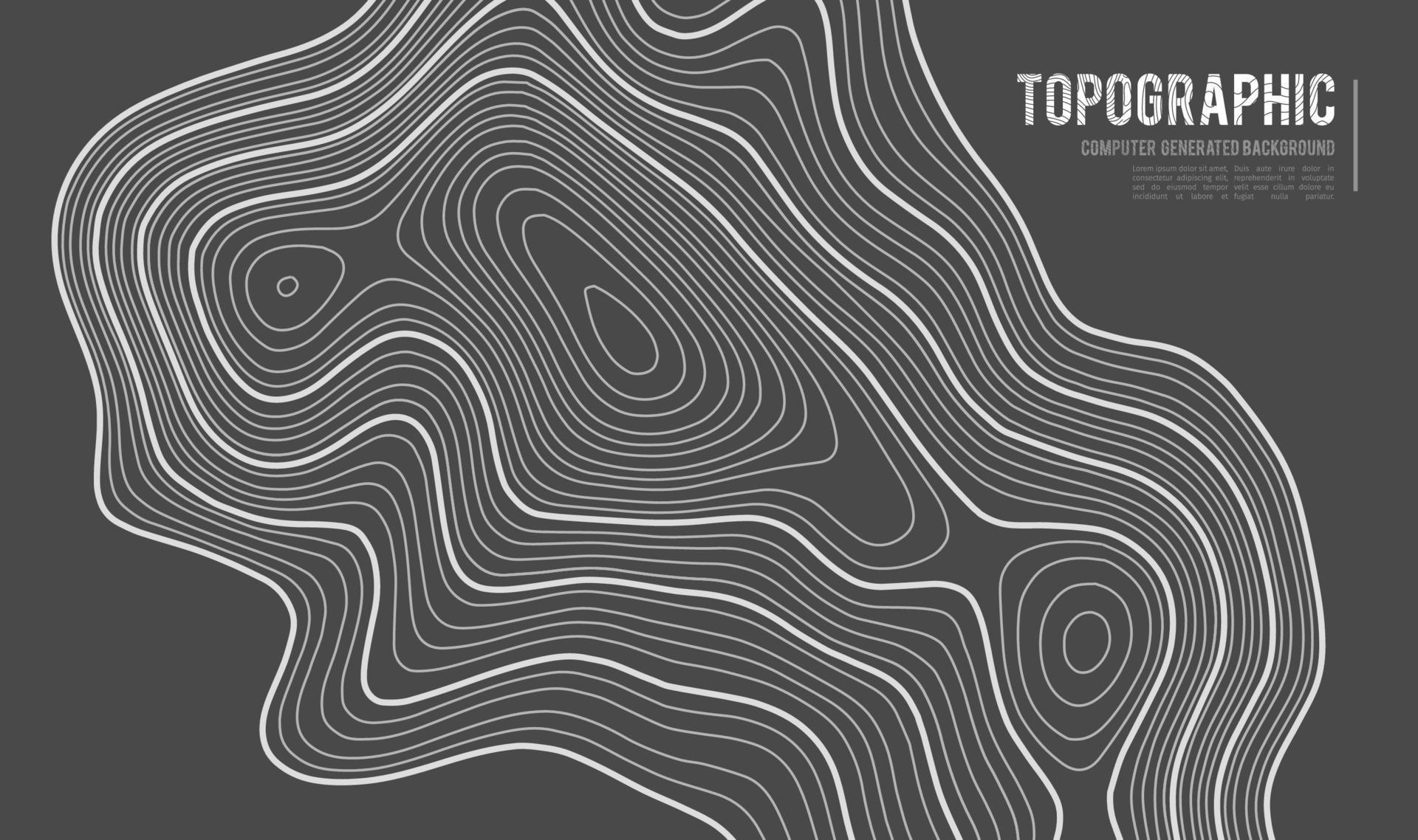 Grey contours vector topography. Geographic mountain topography vector ... Grey contours vector topography. Geographic mountain topography vector ...
