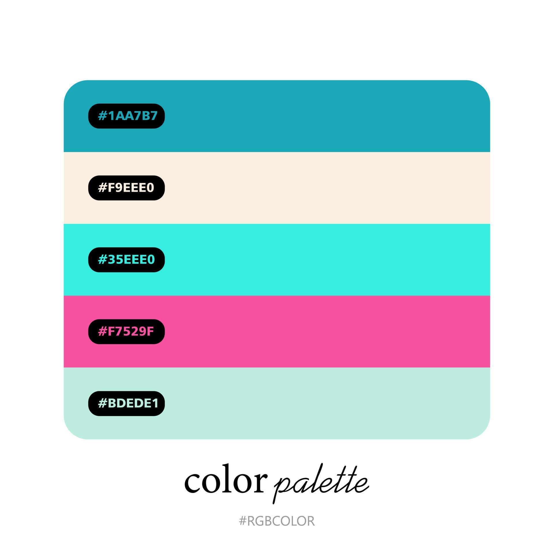 Accurately Color Palettes with Codes, Perfect for use by illustrators ...