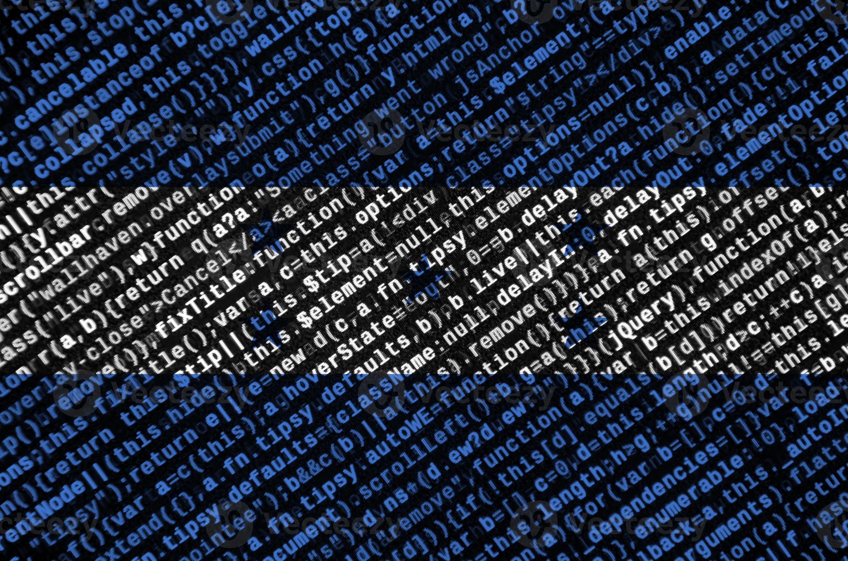 la bandera de honduras se representa en la pantalla con el código del ...