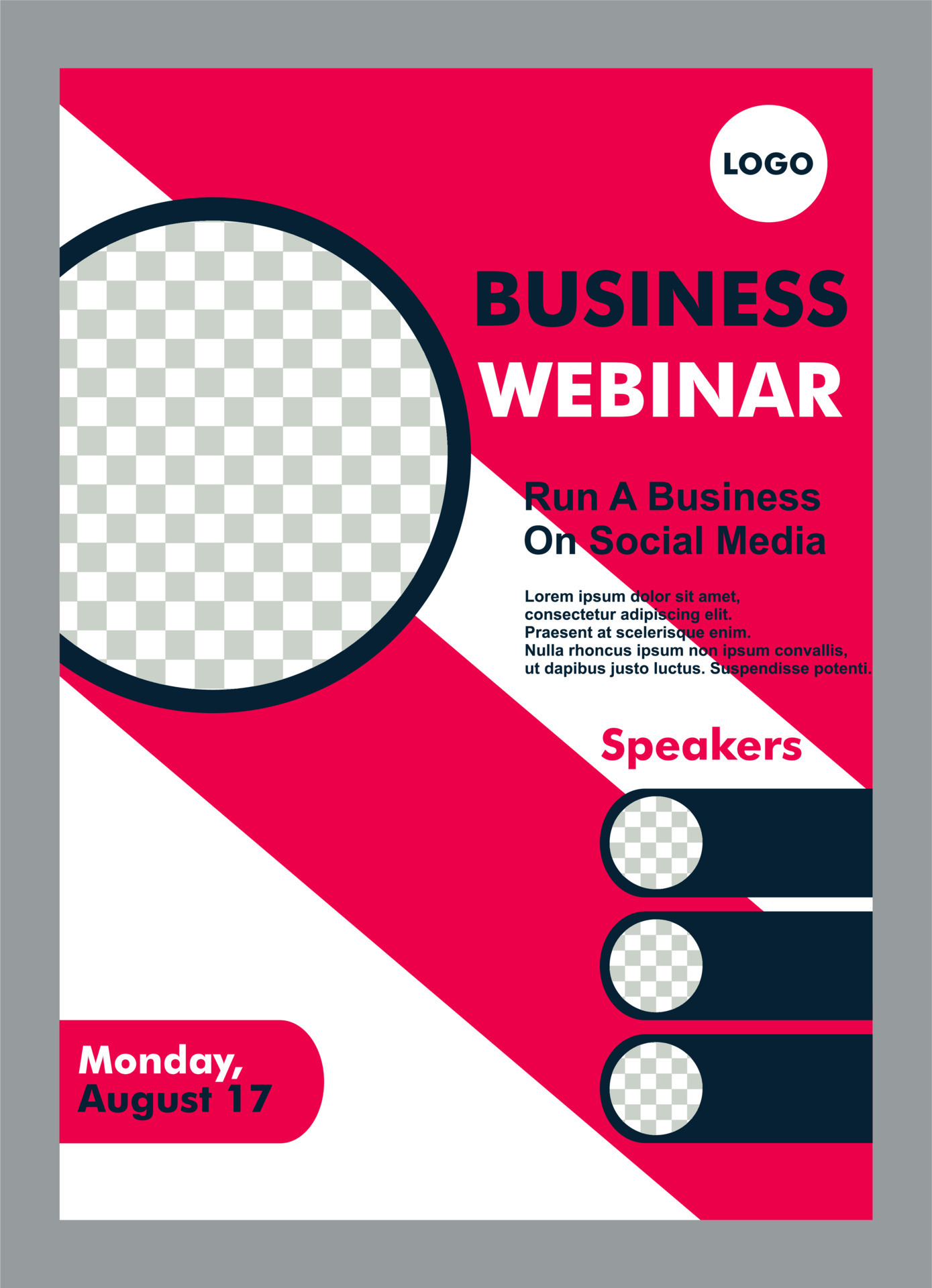 Business webinar vertical banner template design. Modern banner design ... Business webinar vertical banner template design. Modern banner design ...