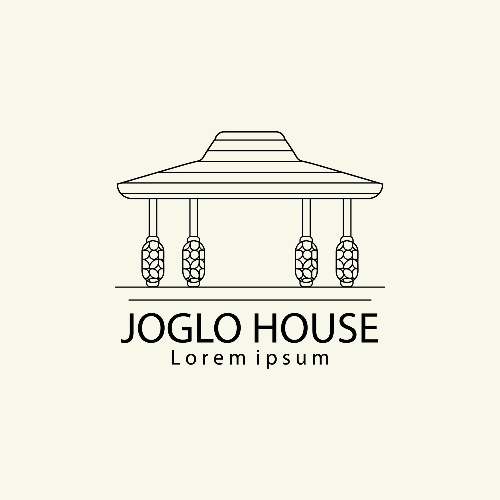 line art joglo house traditional icon design image 13985481 Vector Art ... line art joglo house traditional icon design image 13985481 Vector Art ...