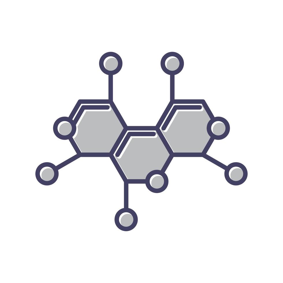 Molecule Structure Vector Icon 13987311 Vector Art At Vecteezy