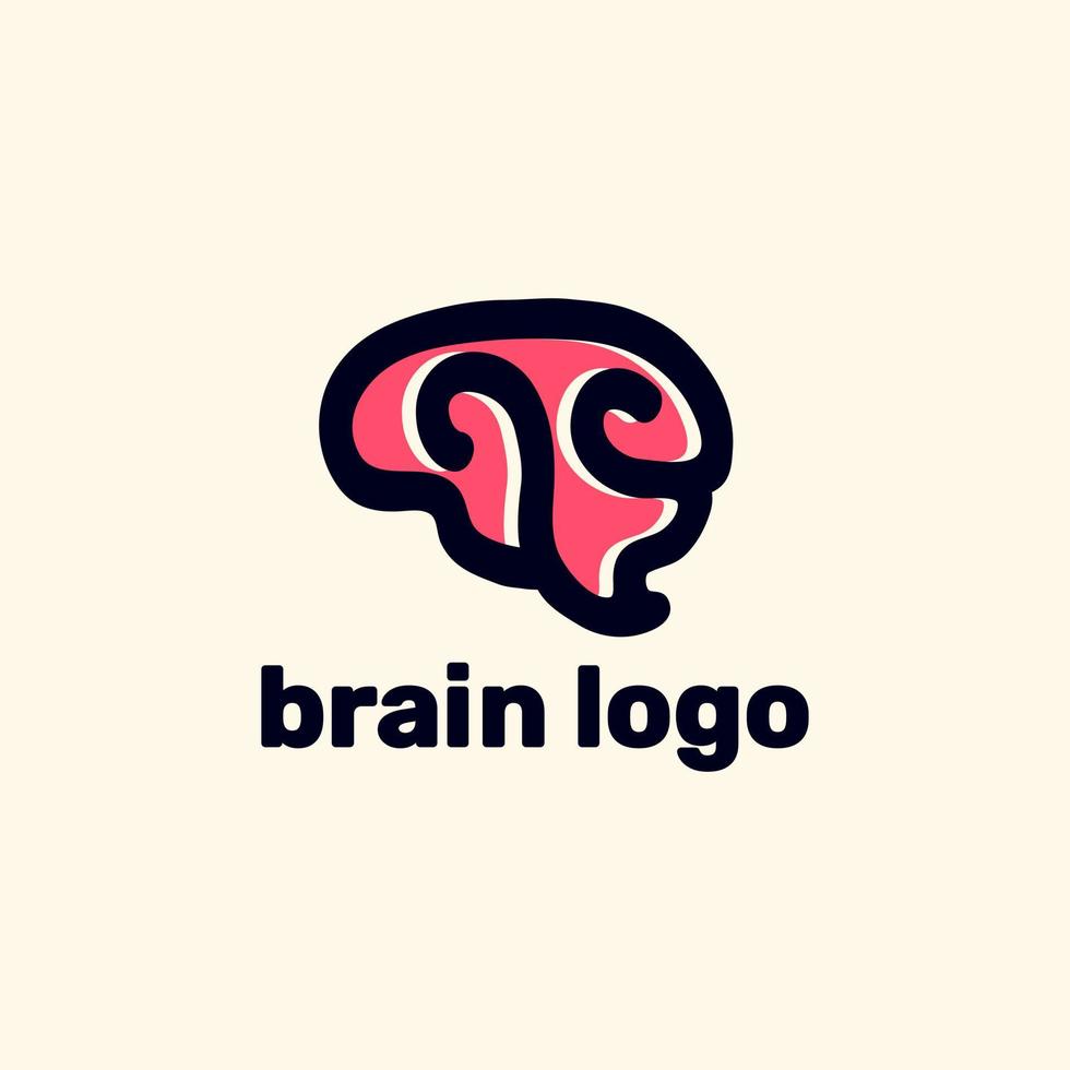 Modern brain logo illustration design for your company or business ...