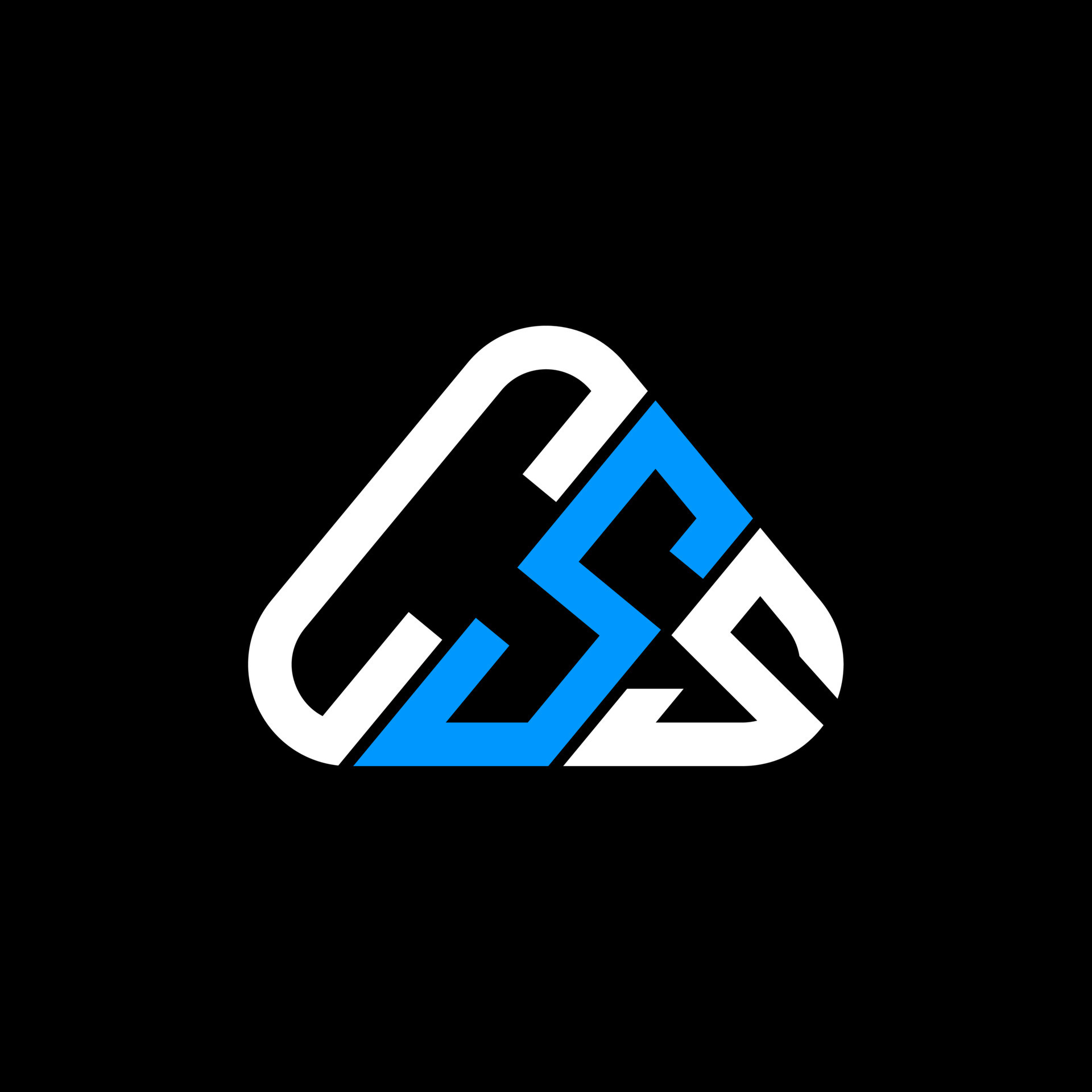 diseño creativo del logotipo de letra css con gráfico vectorial ...