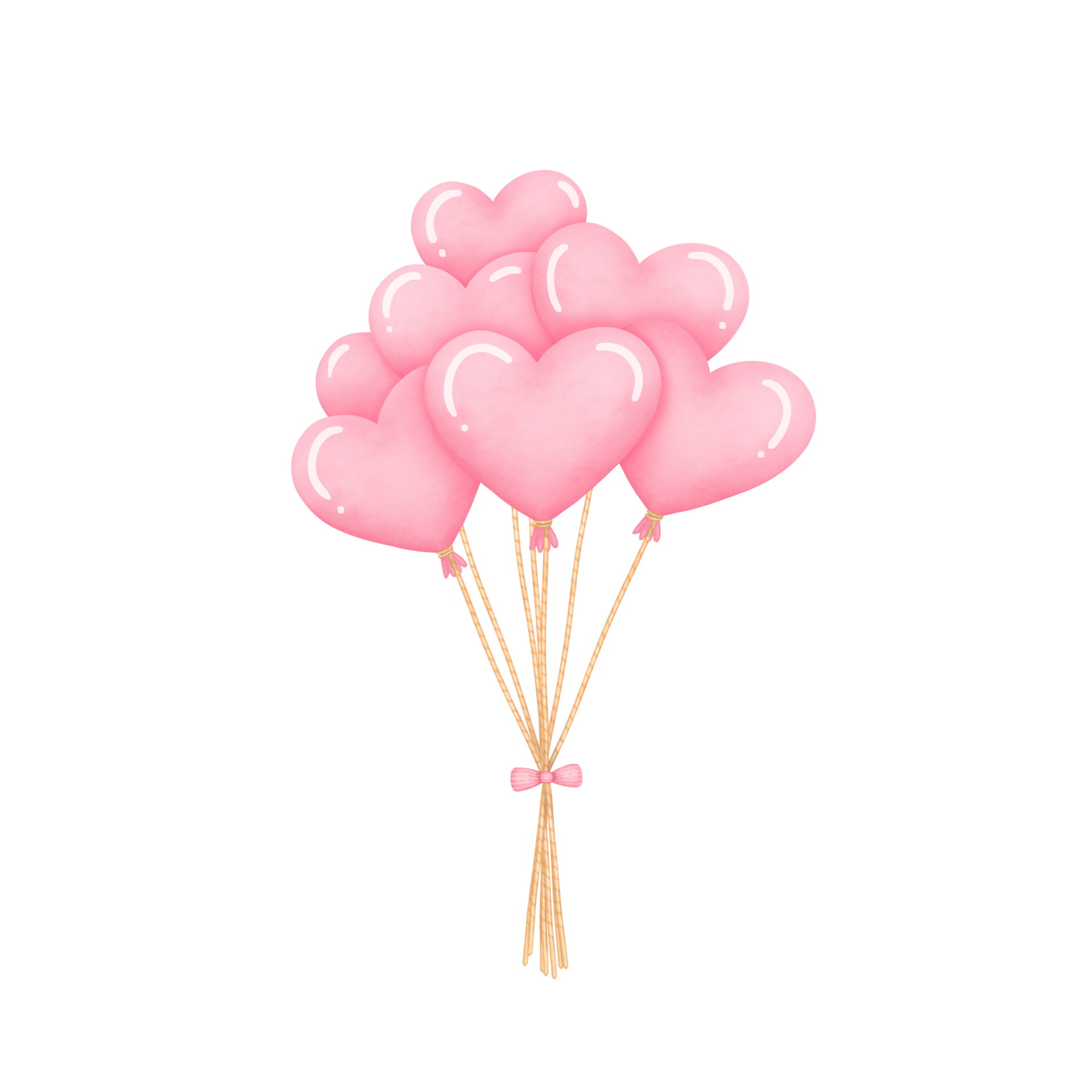 Valentine's Day Pink Love Heart Transparent Background 13994238 PNG