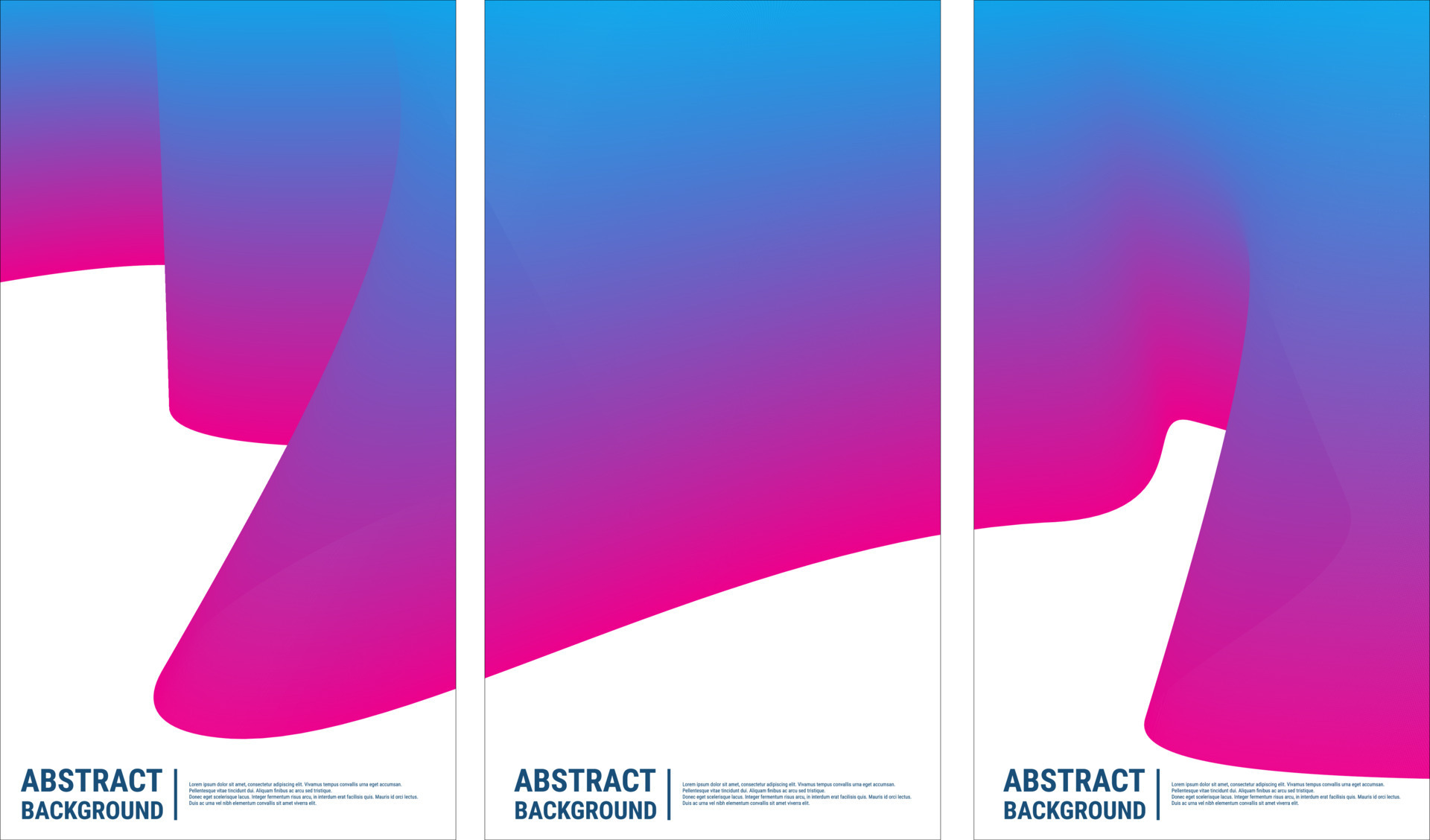 Set of abstract modern graphic elements. Dynamic colored shapes ...