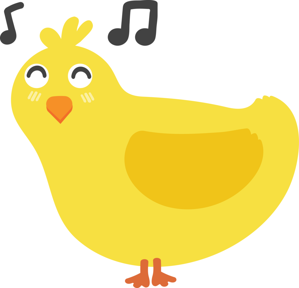 Recorte De Personaje De Dibujos Animados De Pollito Feliz 13994950 Png