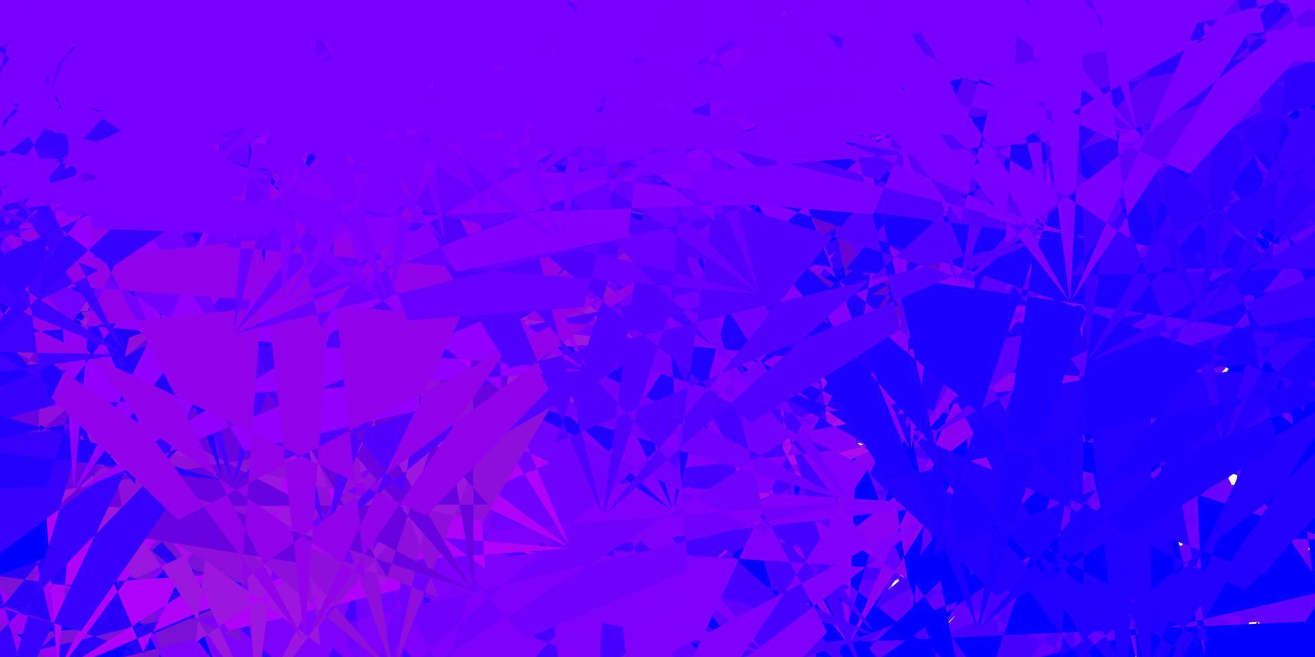 Light Purple vector pattern with polygonal shapes. 13998269 Vector Art ...