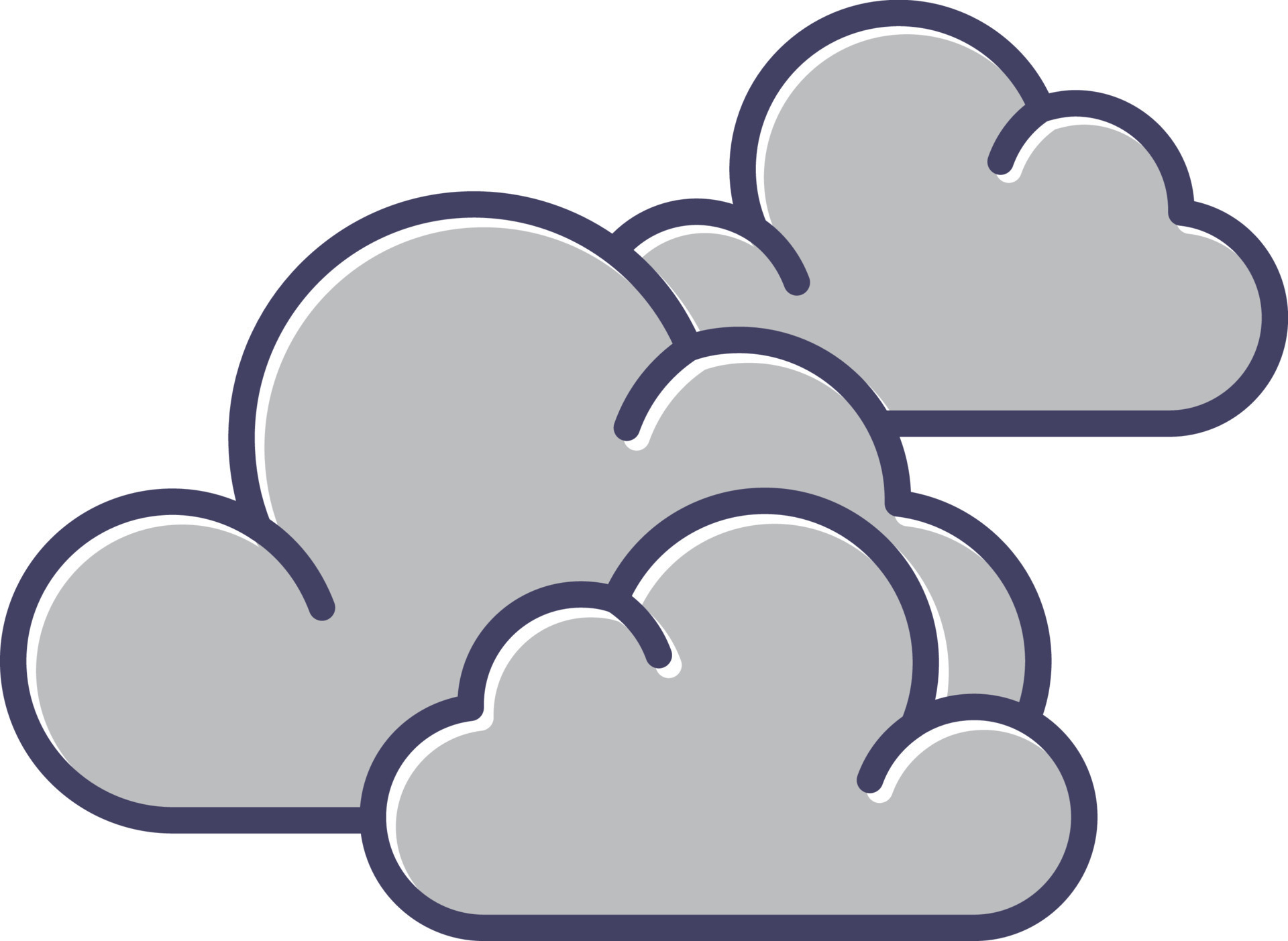 Cloudy Vector Icon 13998614 Vector Art at Vecteezy