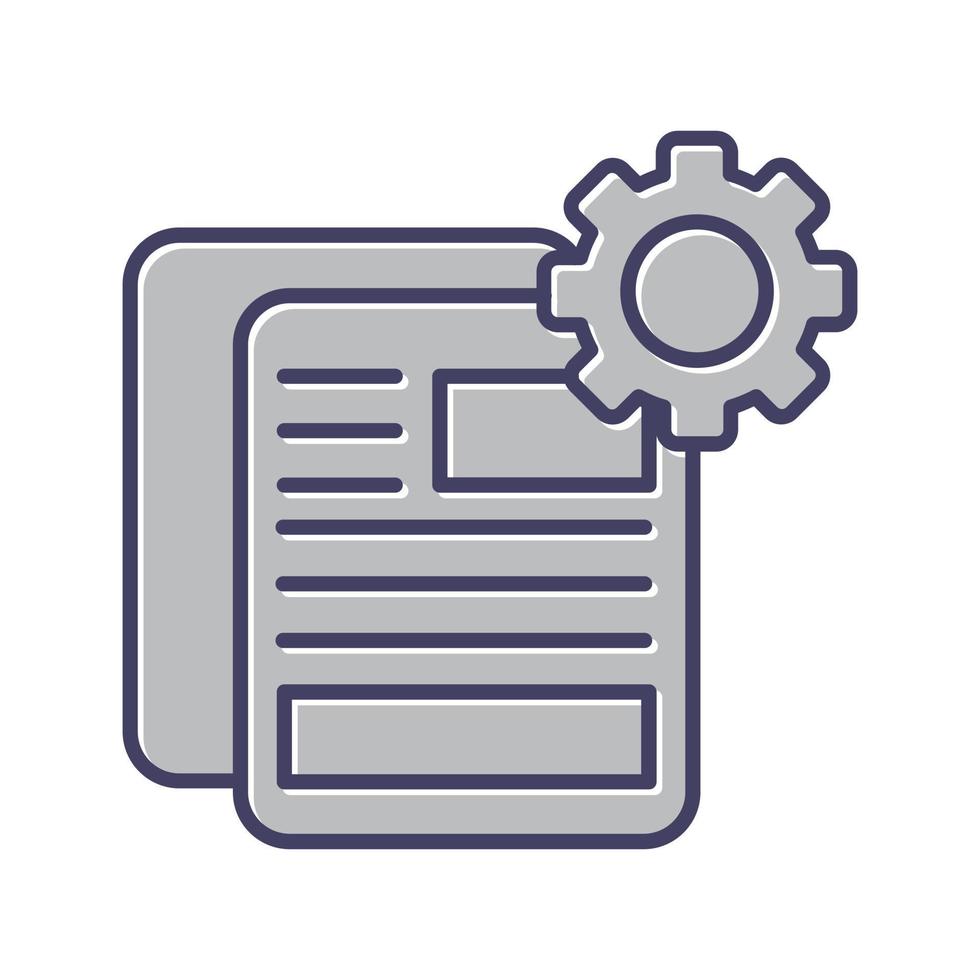 Document Setting Vector Icon 13998849 Vector Art at Vecteezy