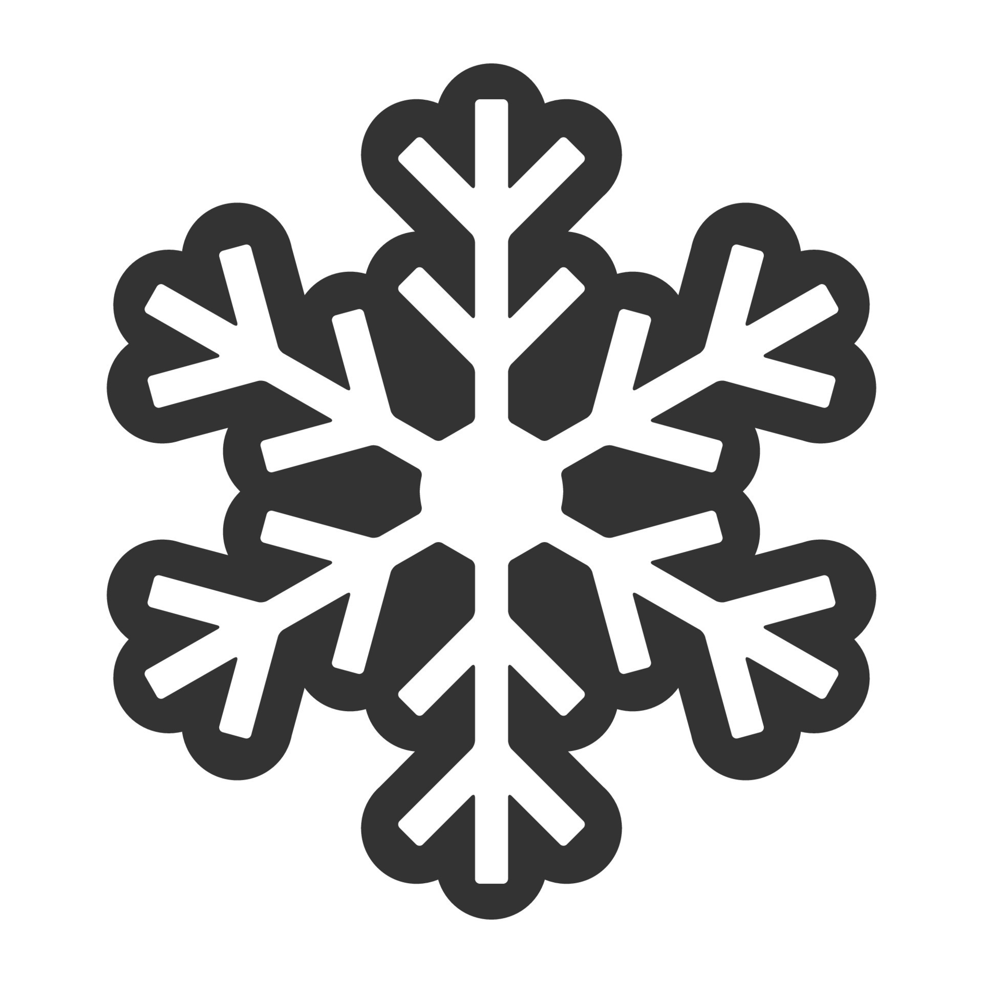 White Snowflake Icon