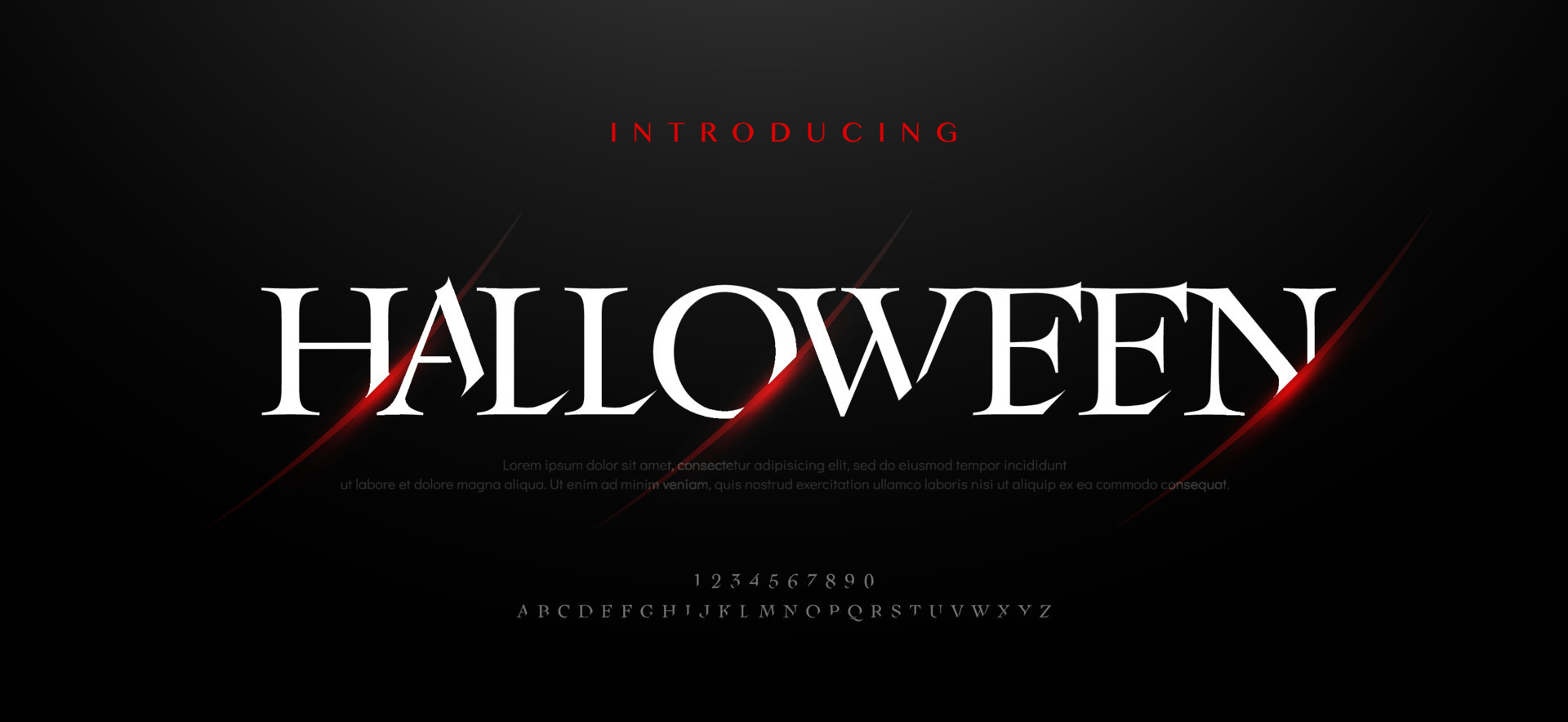 Halloween Horror Scary Movie Alphabet Font Typography Scary Style