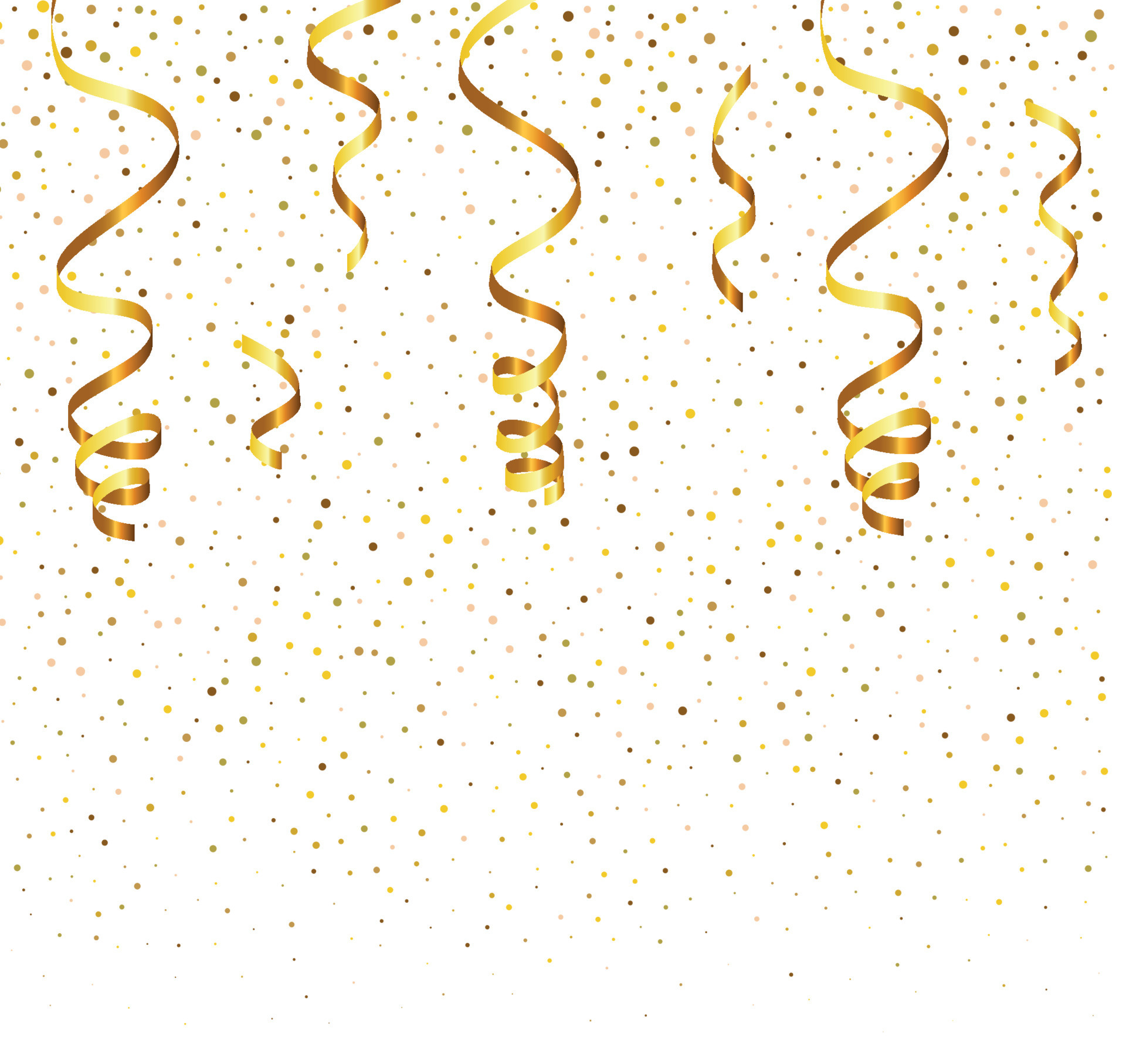 Streamers And Confetti Vector