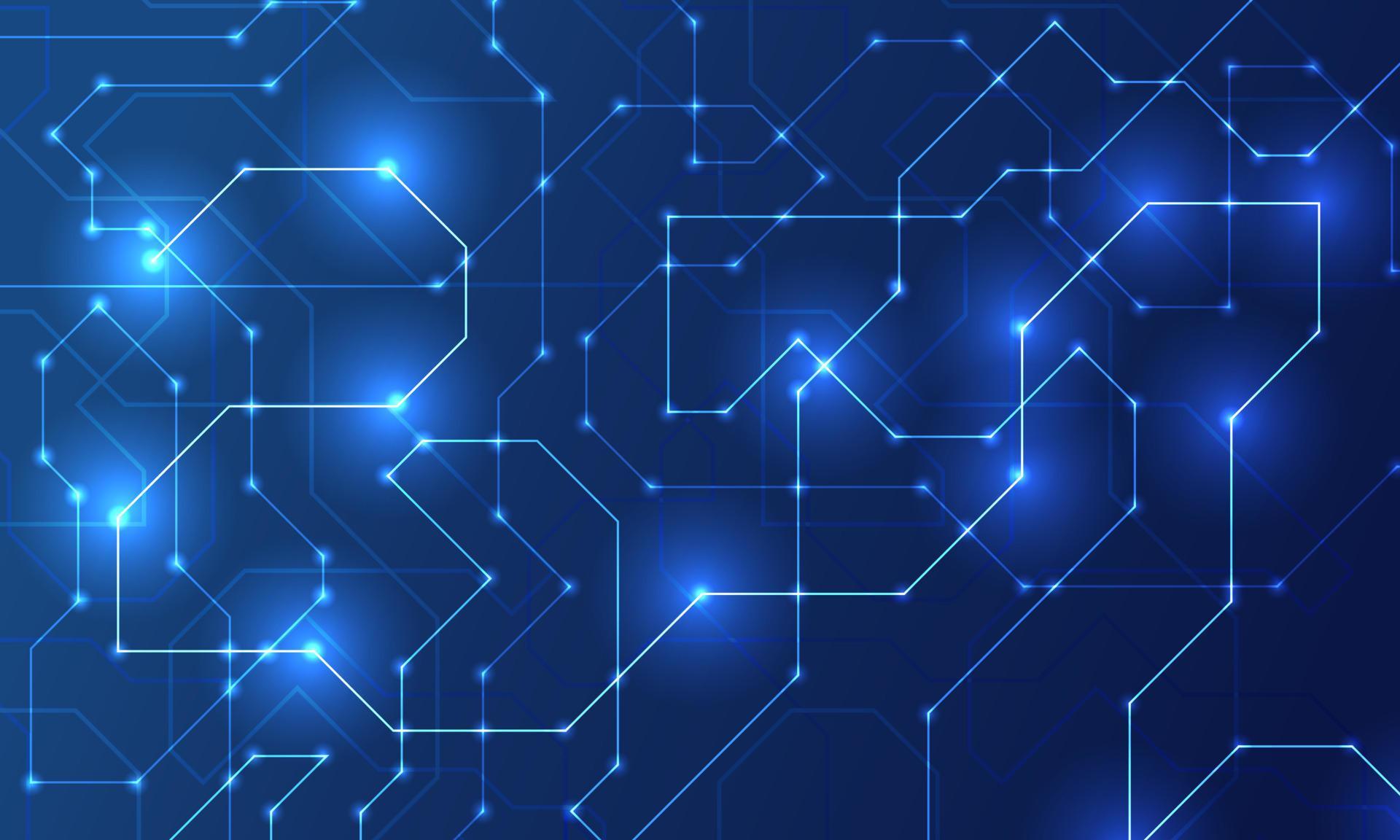 Abstract Background shows the network connection and the transmission of information to other ...