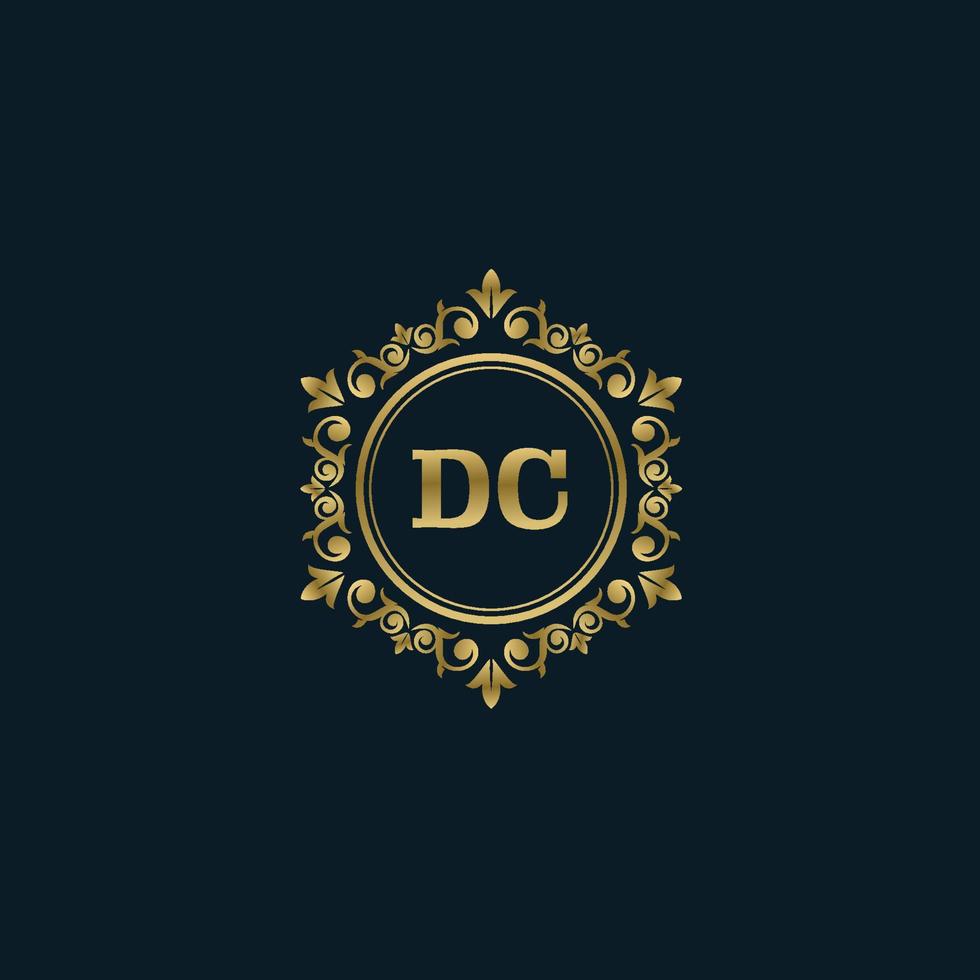 Letter DC logo with Luxury Gold template. Elegance logo vector template. 14007354 Vector Art at ...