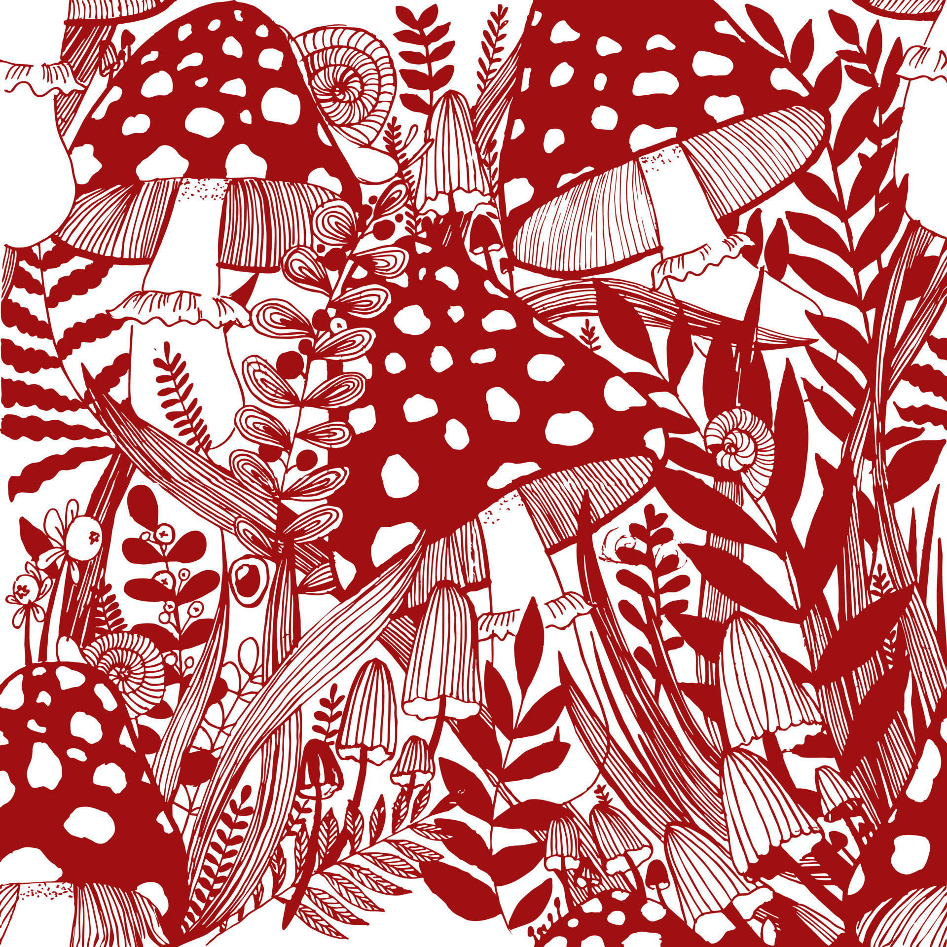 Fly agaric hand drawn seamless vector pattern. Fly agaric hand drawn ... Fly agaric hand drawn seamless vector pattern. Fly agaric hand drawn ...