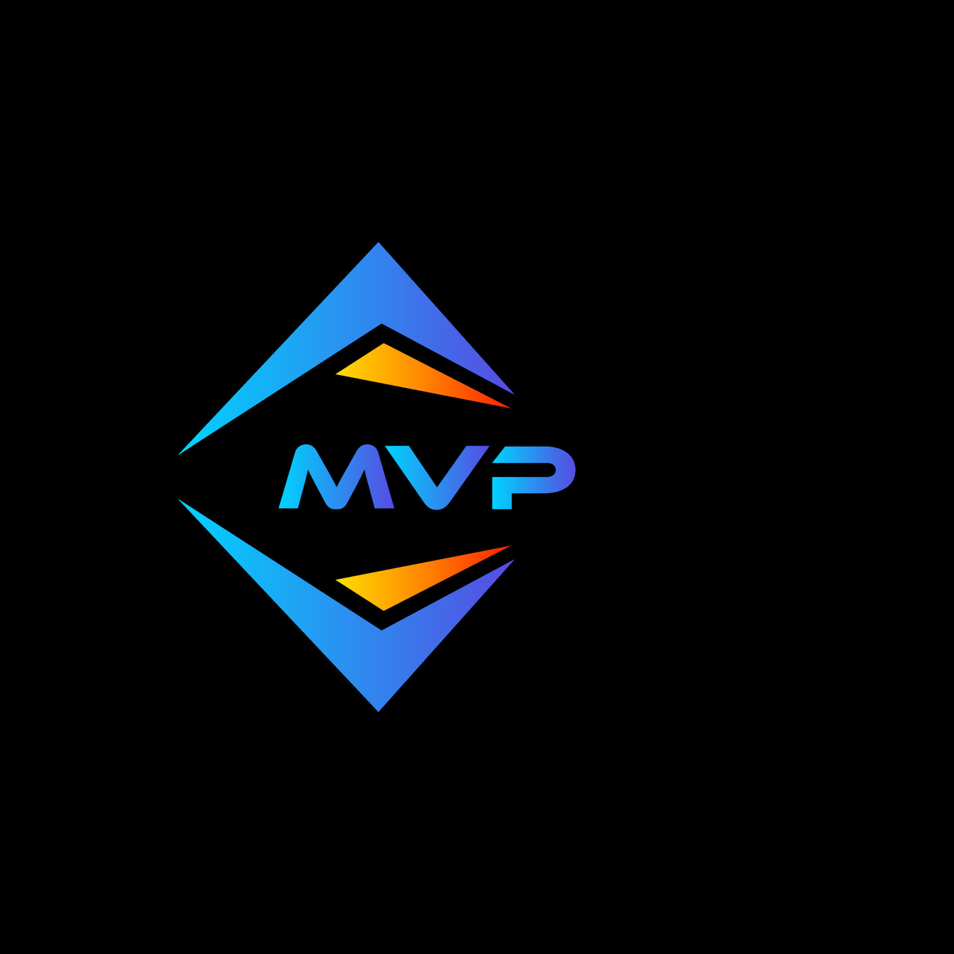 MVP abstract technology logo design on Black background. MVP creative ... MVP abstract technology logo design on Black background. MVP creative ...