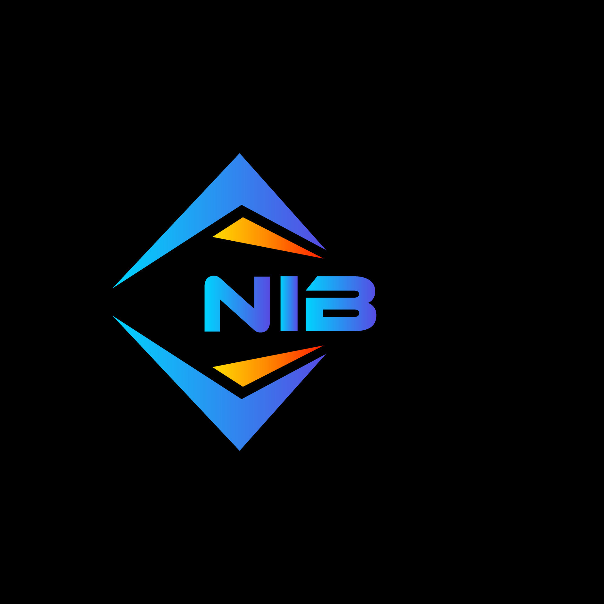 diseño de logotipo de tecnología abstracta de punta sobre fondo negro. concepto de logotipo de ...