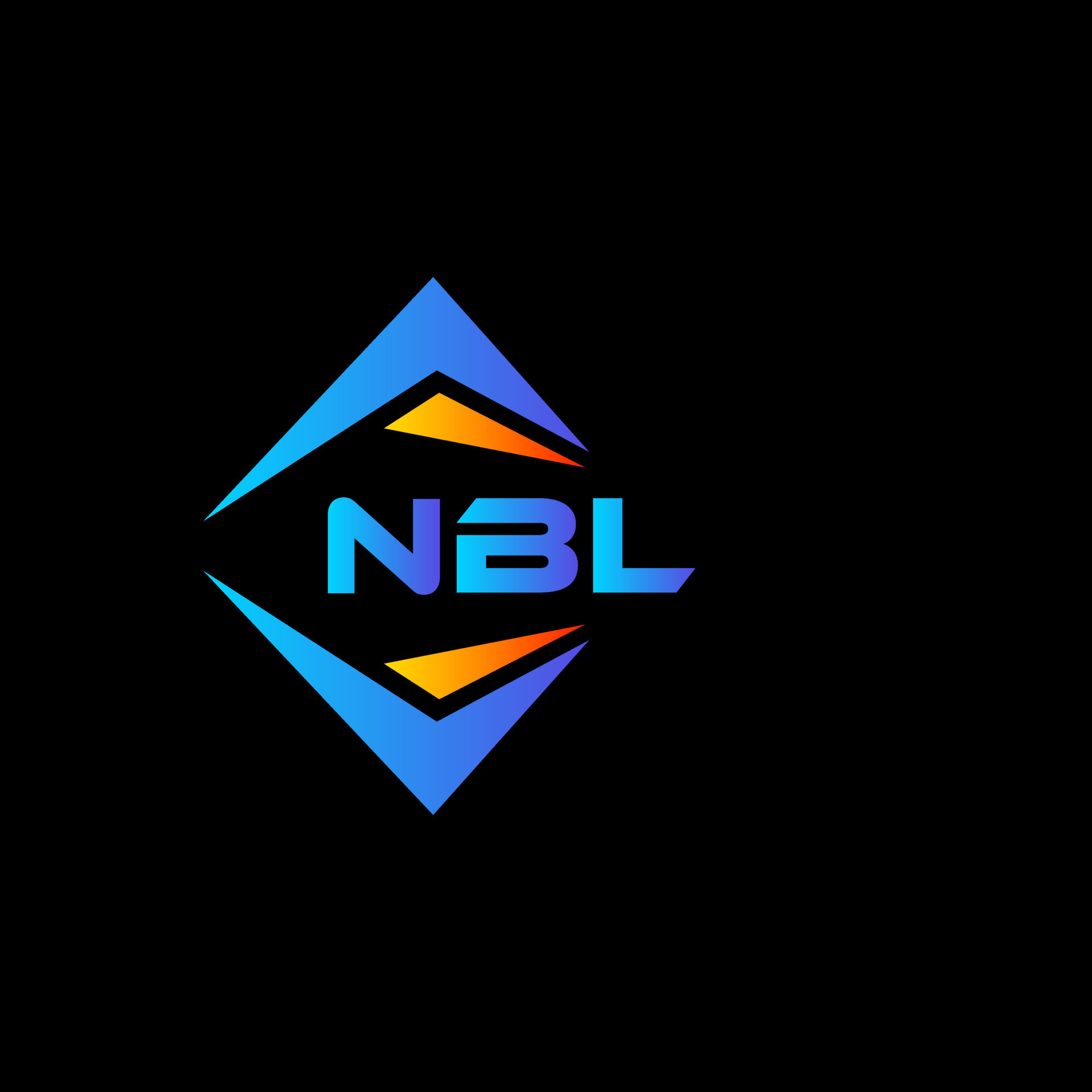 NBK abstract technology logo design on Black background. NBK creative initials letter logo ...