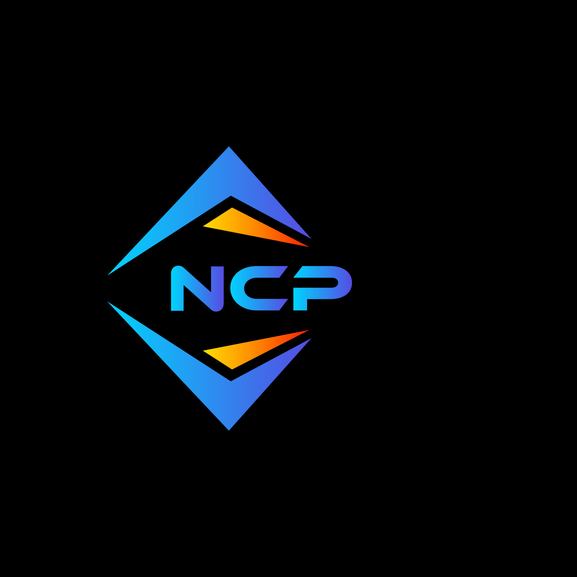 NCP abstract technology logo design on Black background. NCP creative ... NCP abstract technology logo design on Black background. NCP creative ...