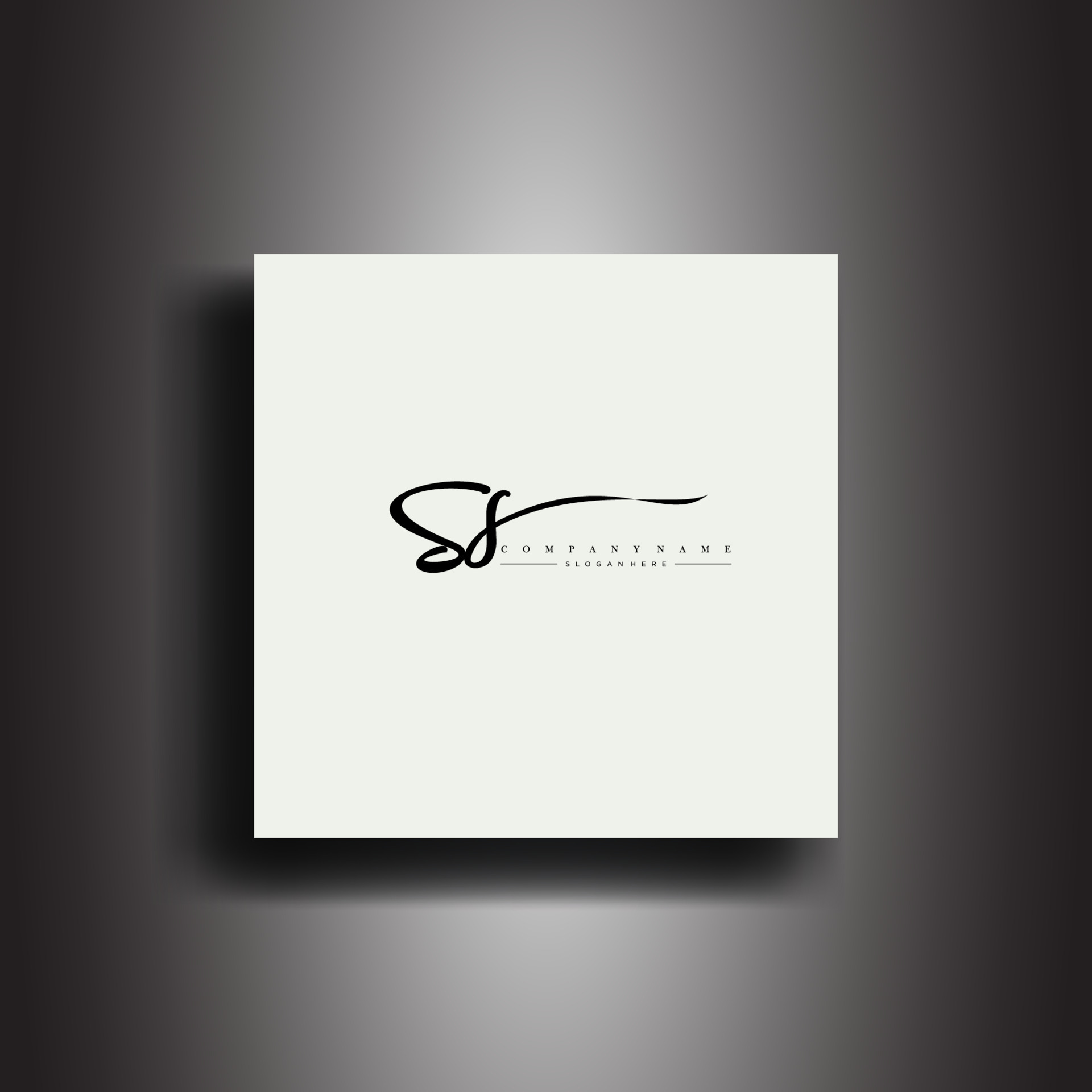 Ss Signature Style Monogramcalligraphic Lettering Icon And Handwriting Vector Art 14010168