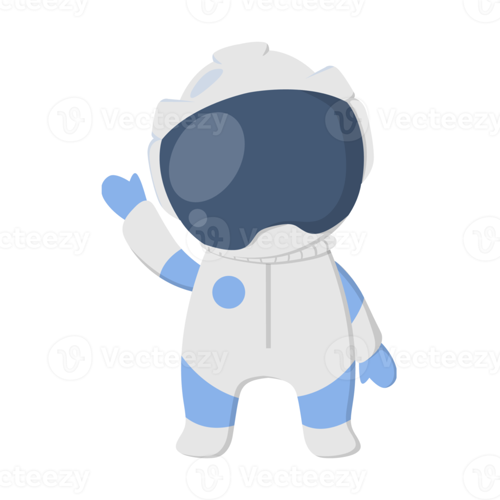 Astronaut Giving Greetings Png Illustration 14012704 Png