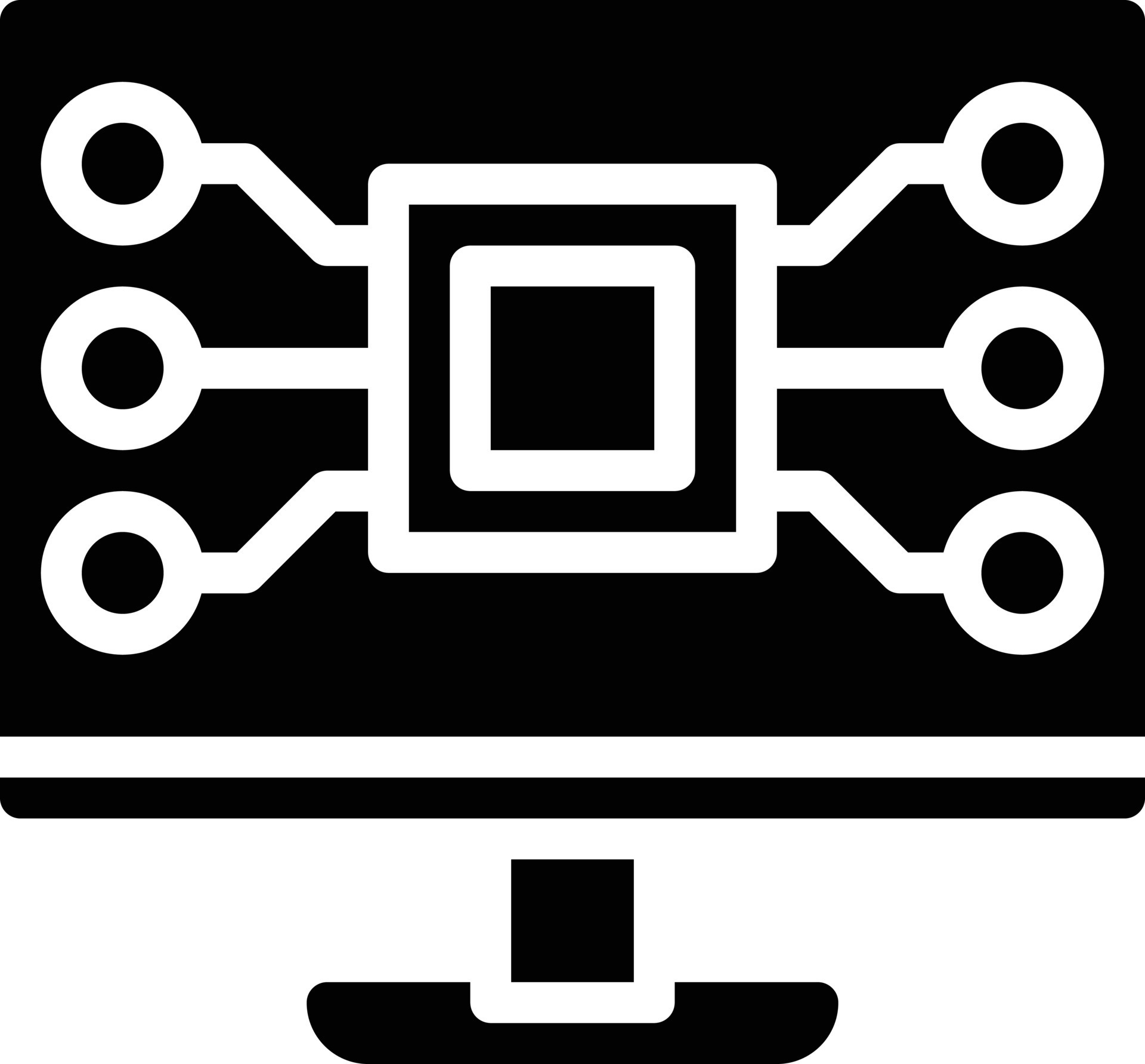computer digital screen electronic system - solid icon 14014074 Vector ...