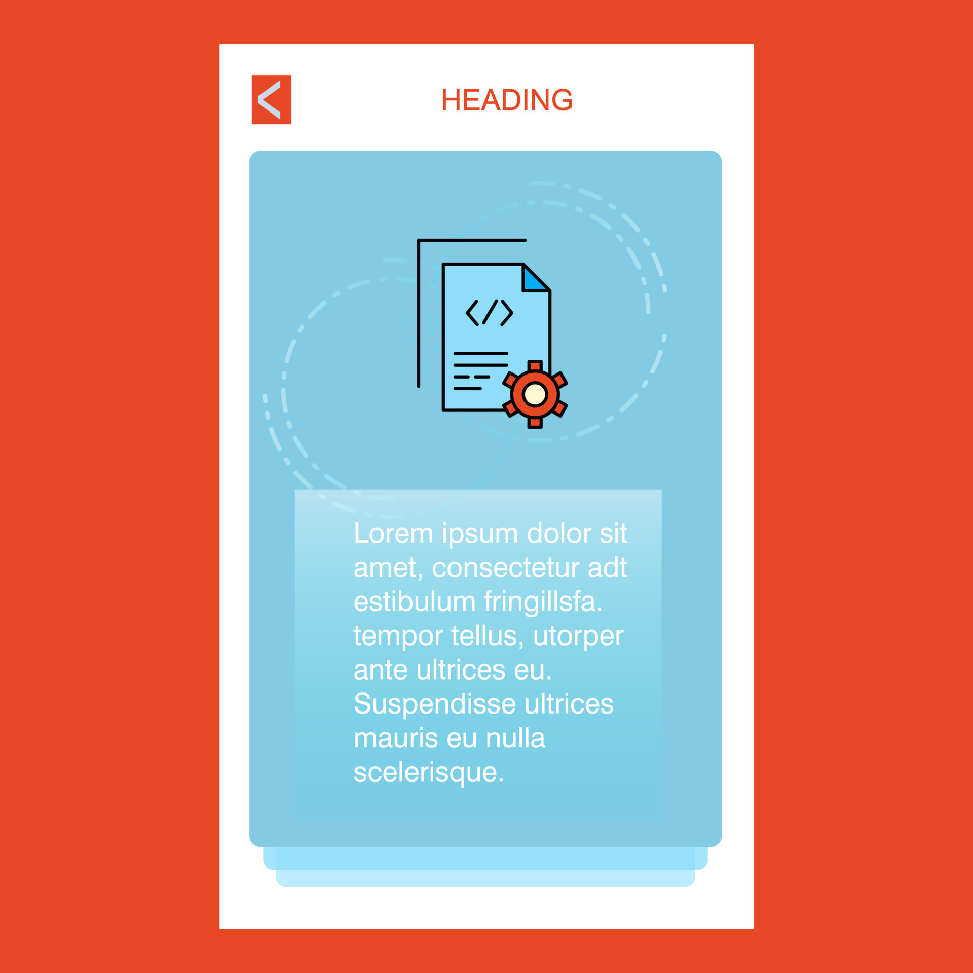 Coding mobile vertical banner design design Vector 14015139 Vector Art ...