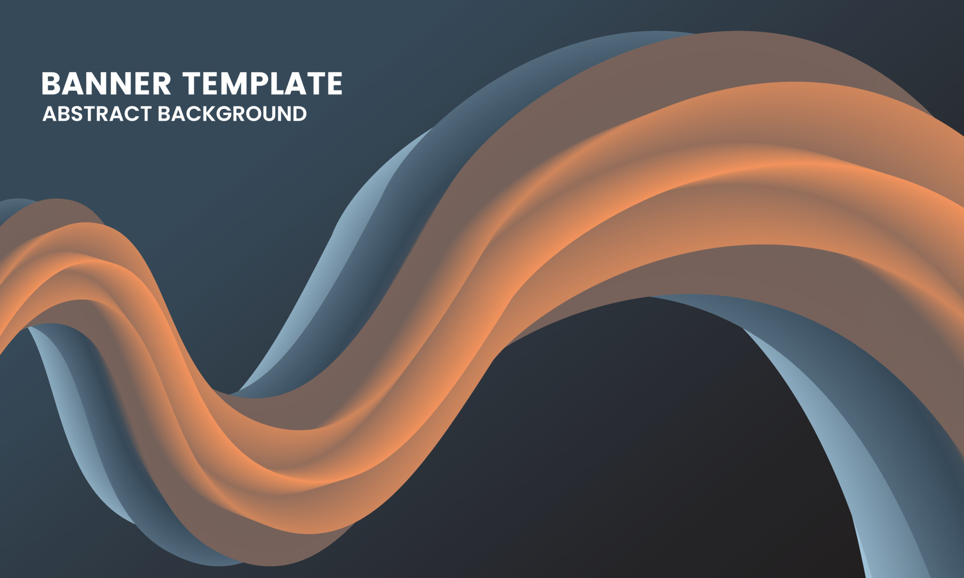 Abstract Wave template background with 3d realistics 14015895 Vector ...
