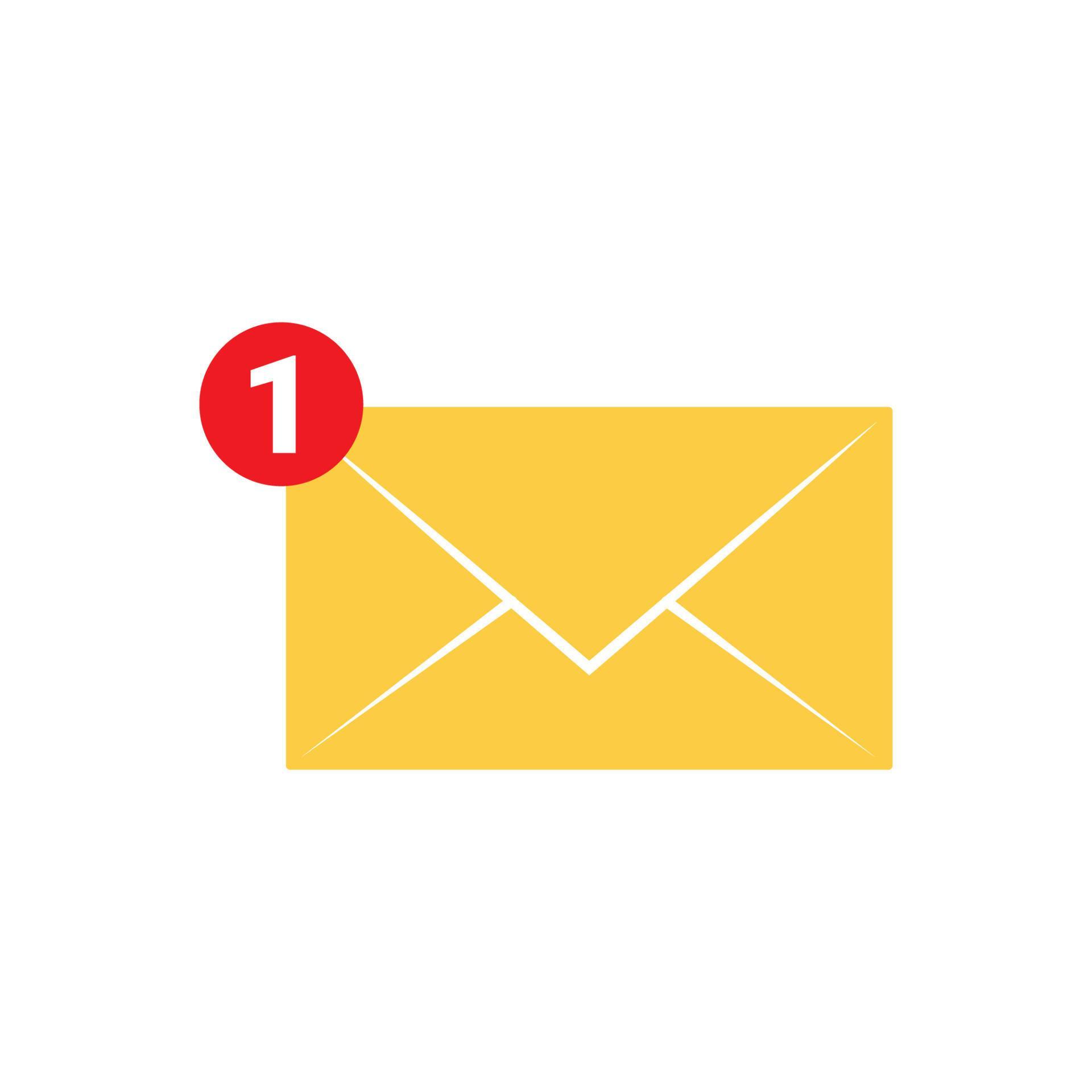Concept of incoming email message. Incoming mail icon. Vector illustration. Flat. Symbol or sms ...