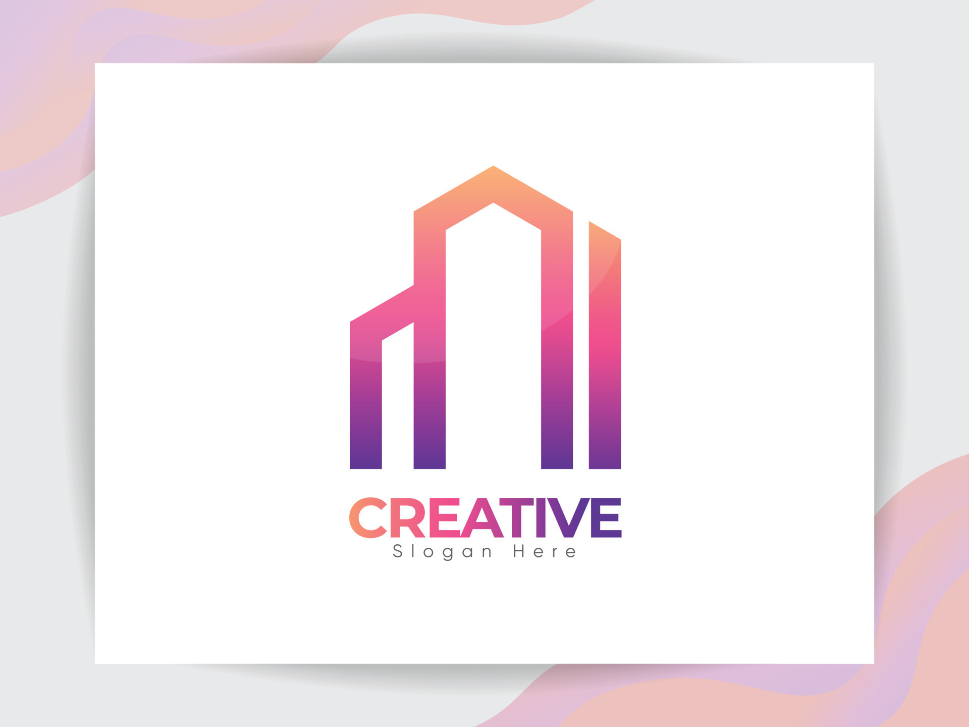 Realistic Business Logo Template Design, Creative Minimal Realistic ...