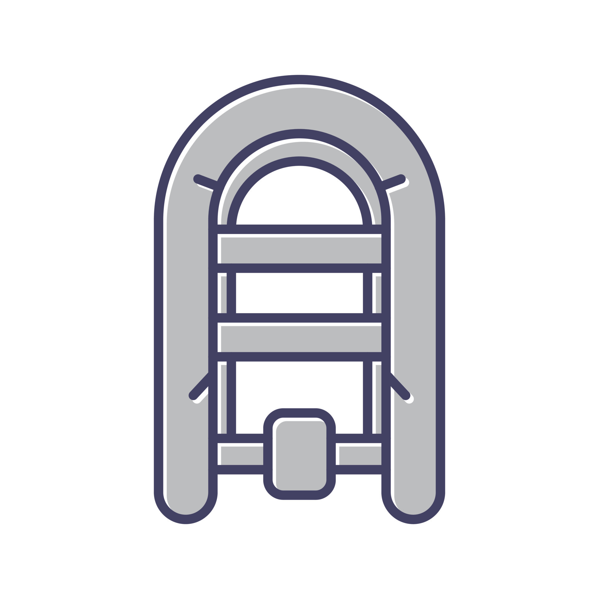 Inflatable Boat Vector Icon 14023334 Vector Art At Vecteezy