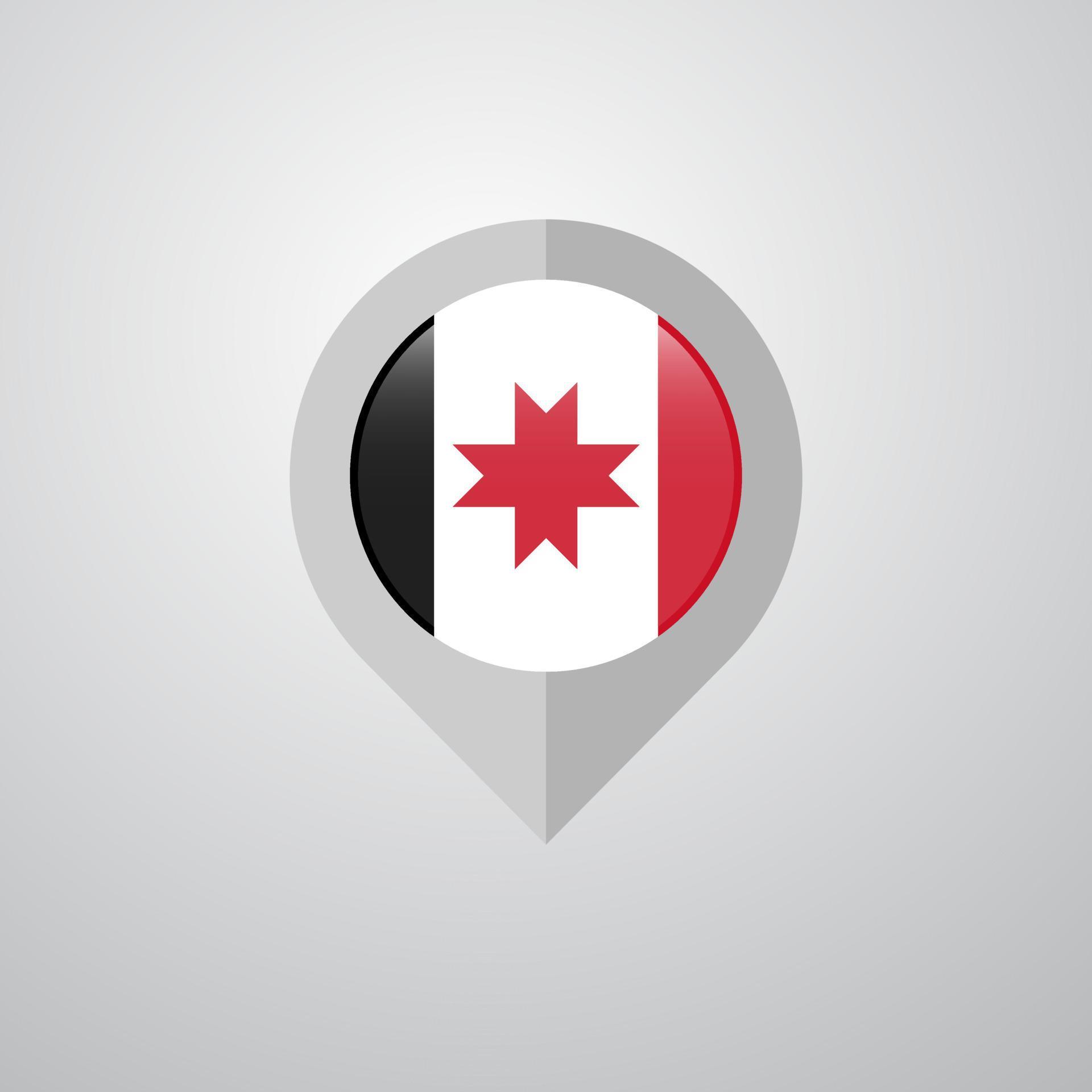 Map Navigation pointer with Udmurtia flag design vector 14024167 Vector Art at Vecteezy